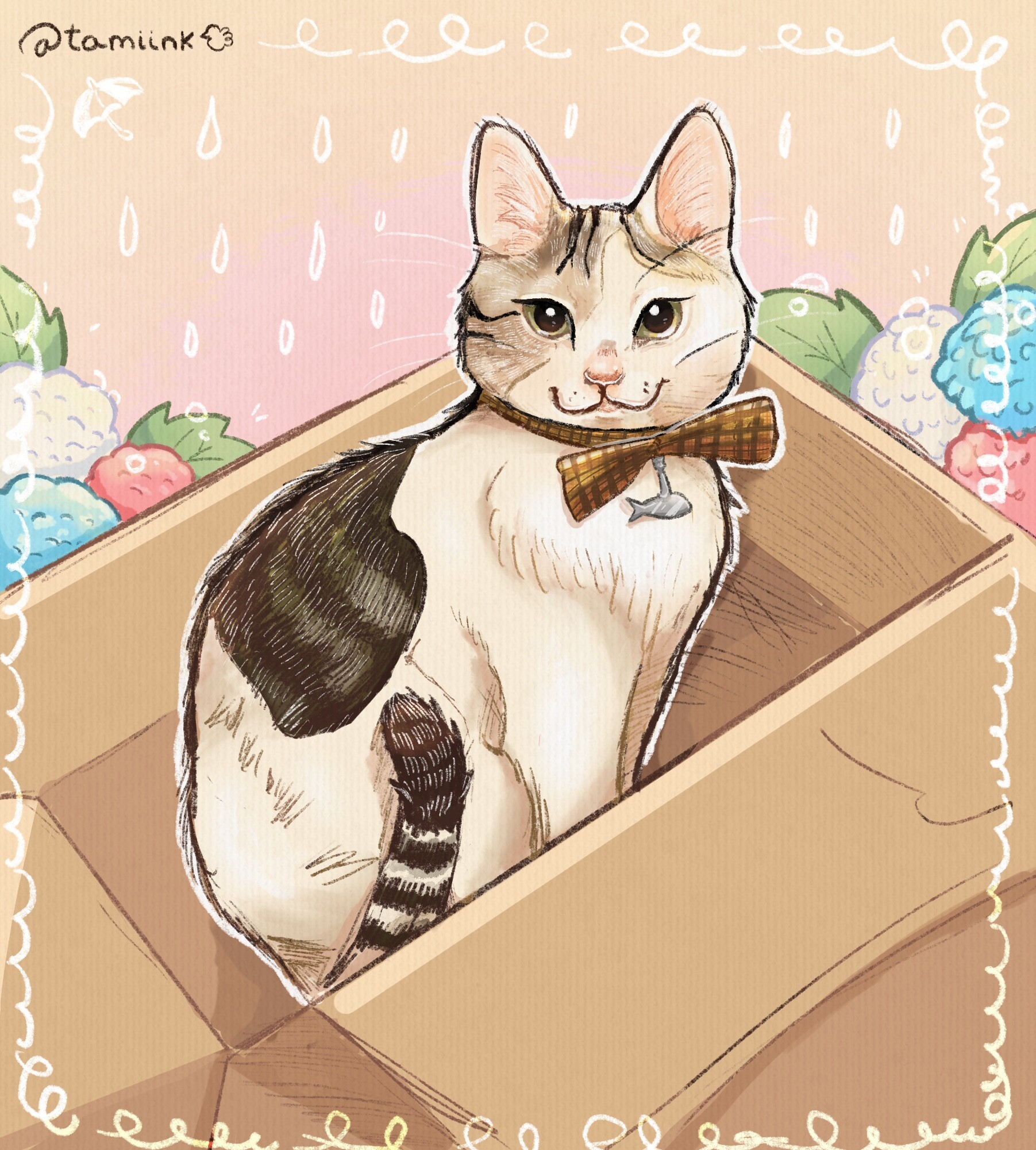 ArtStation - My beloved cat Mika