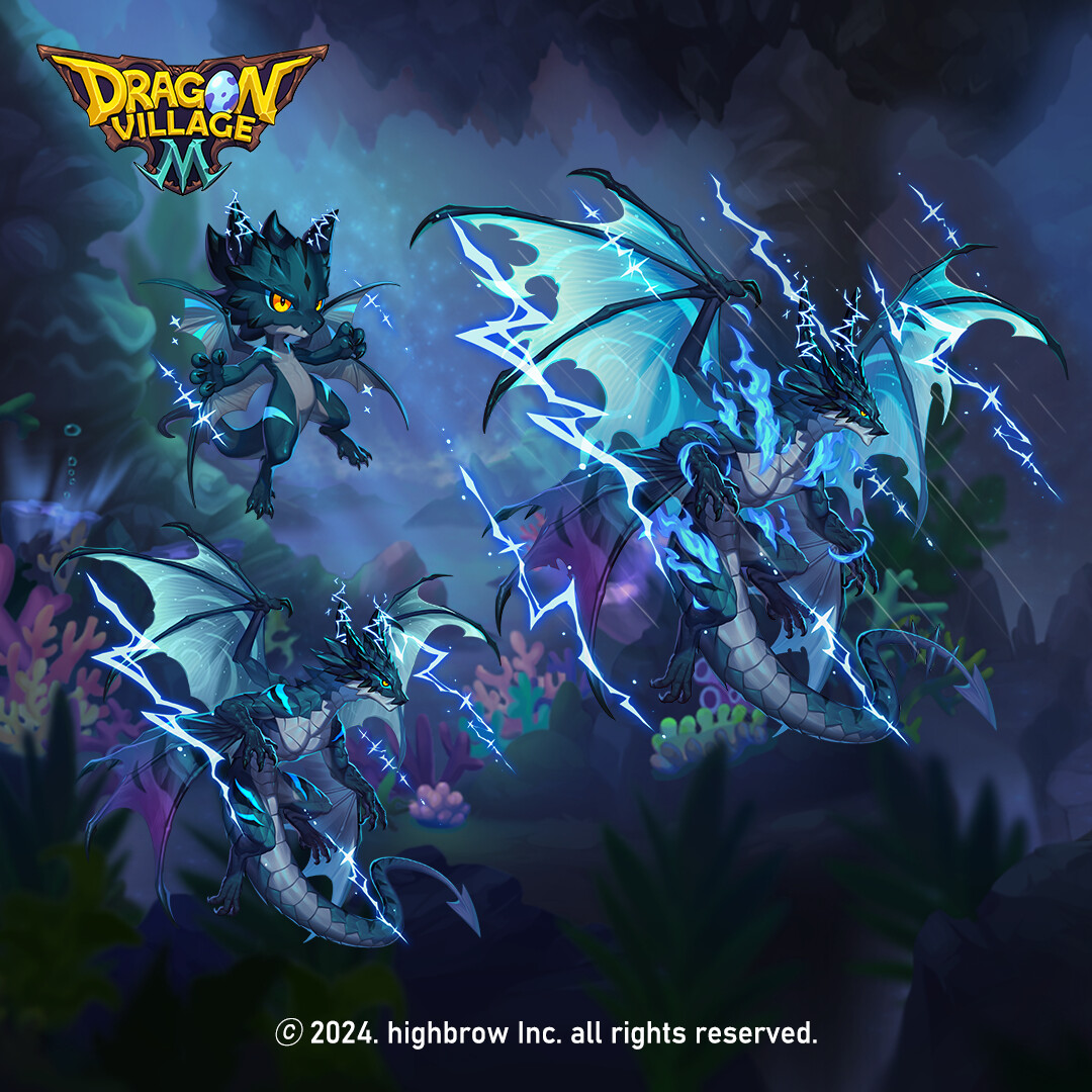 ArtStation - [Dragon Village M] tempest dragon design work.