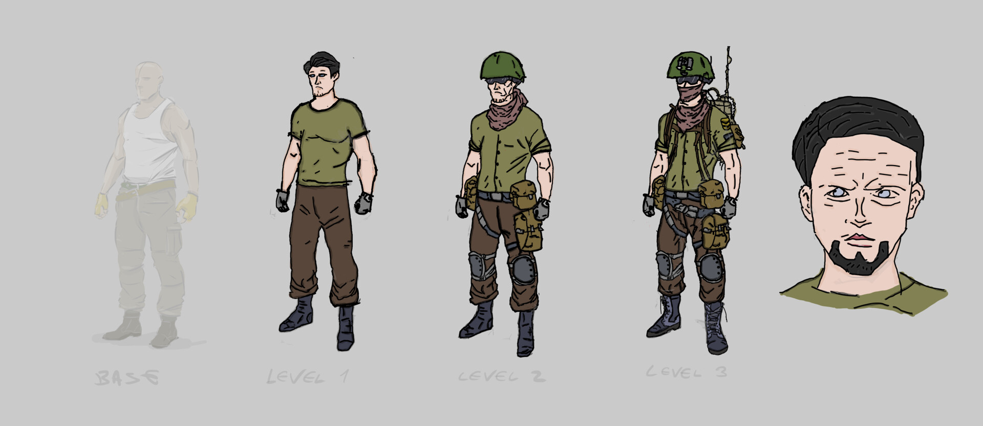 ArtStation - Character Design Soldier