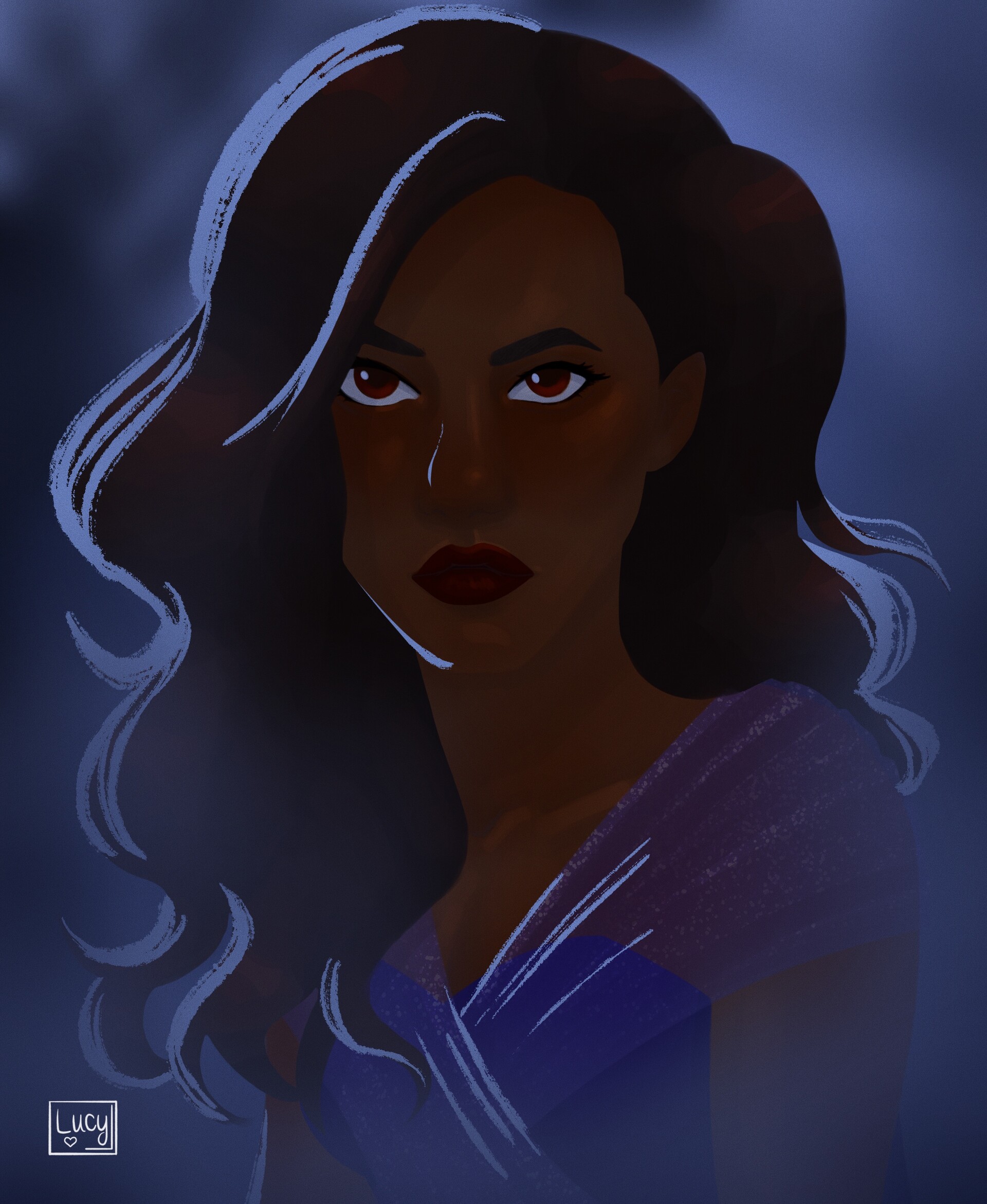 ArtStation - Moonlight Portrait