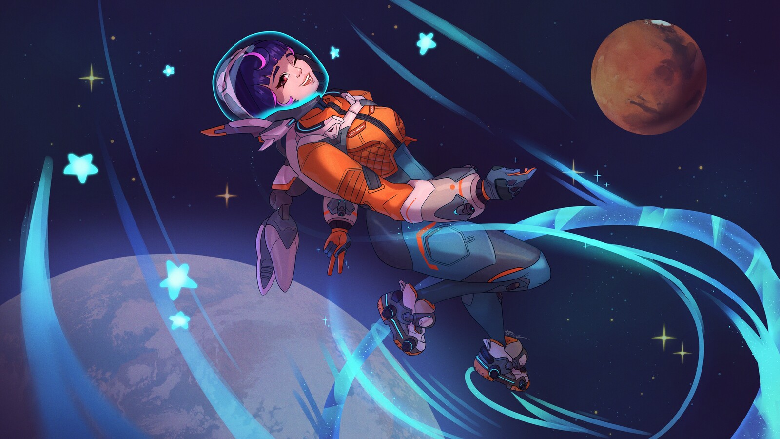 Mer Rose - Overwatch Fanart- Juno