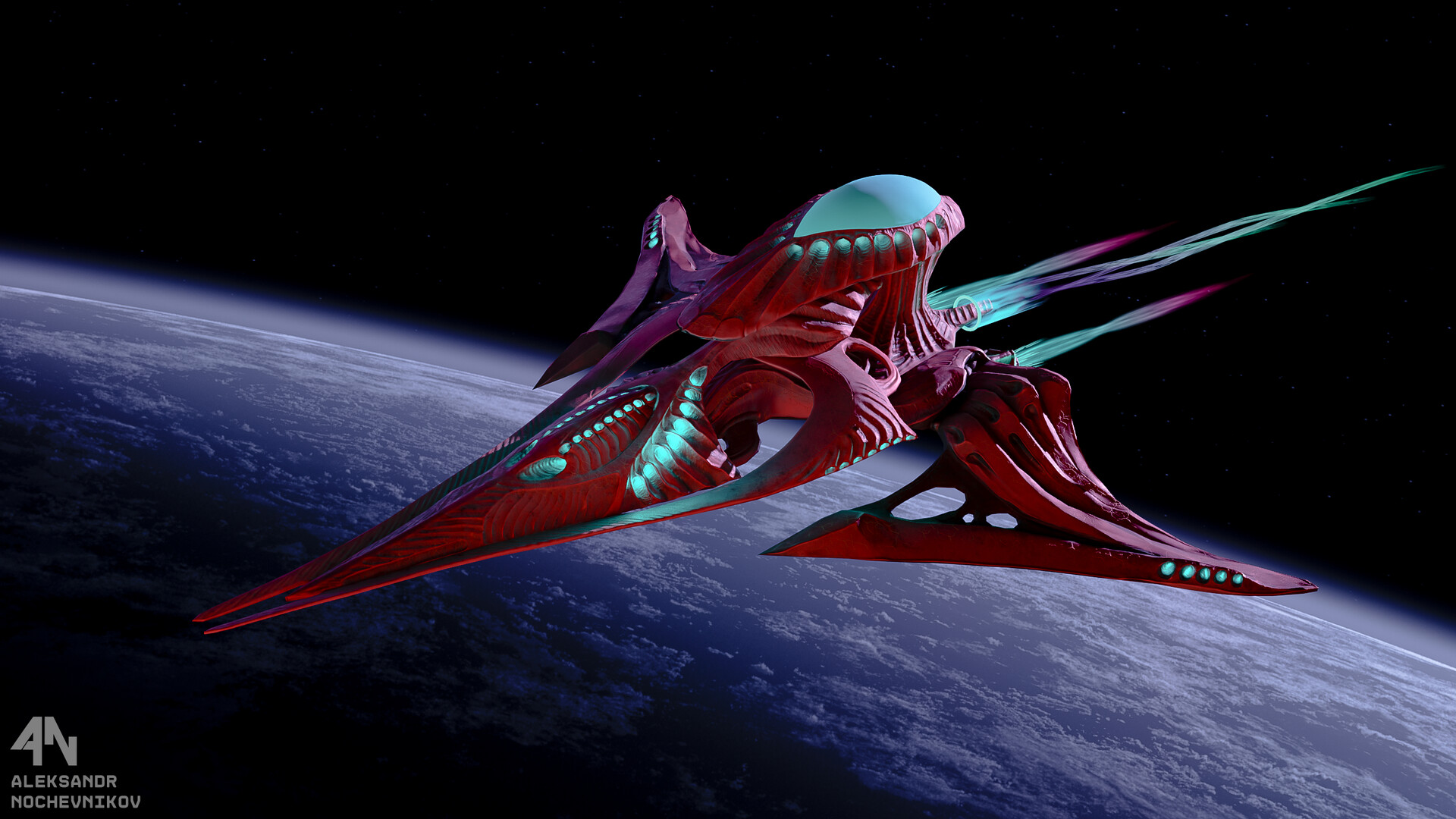 ArtStation - Bio Spaceship