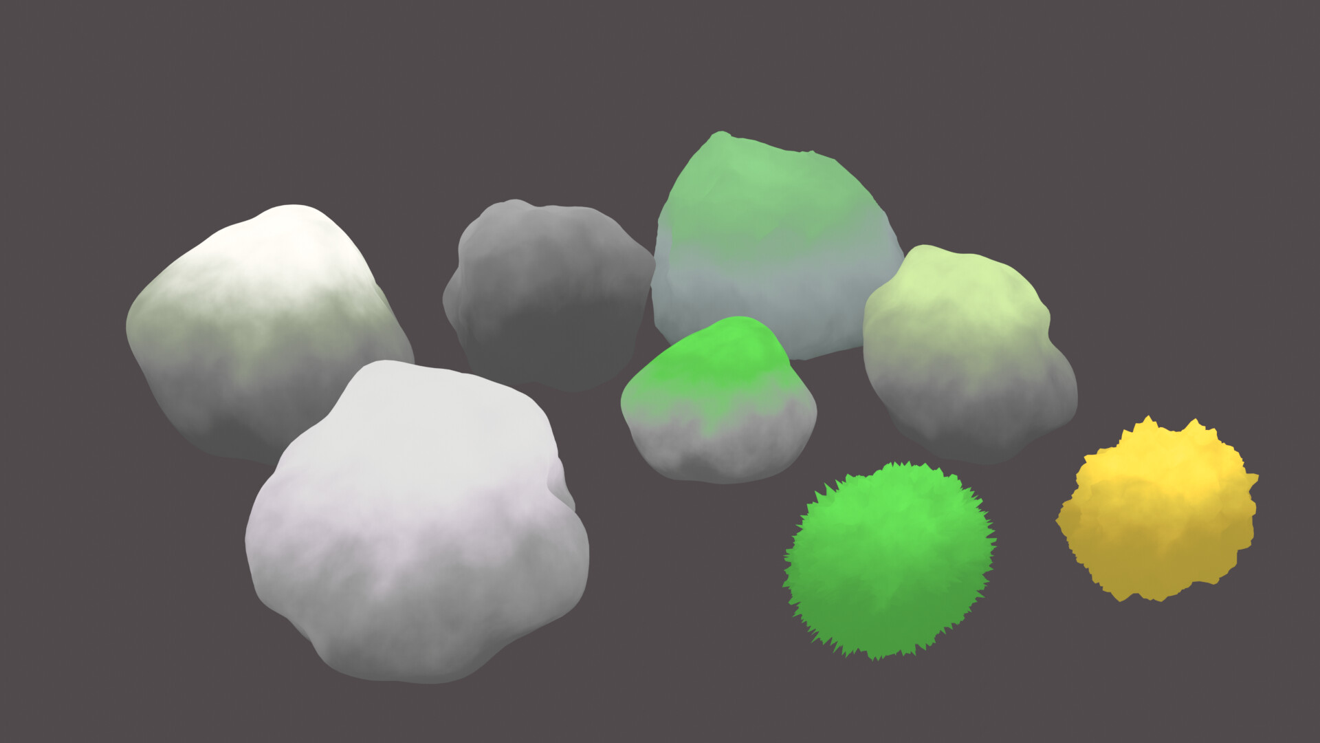 ArtStation - LOW POLY ROCKS
