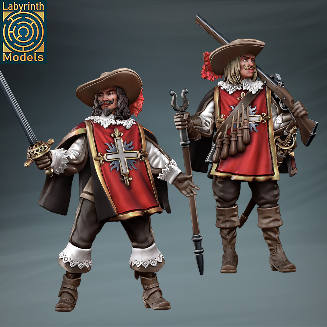 Labyrinth Models - Musketeers