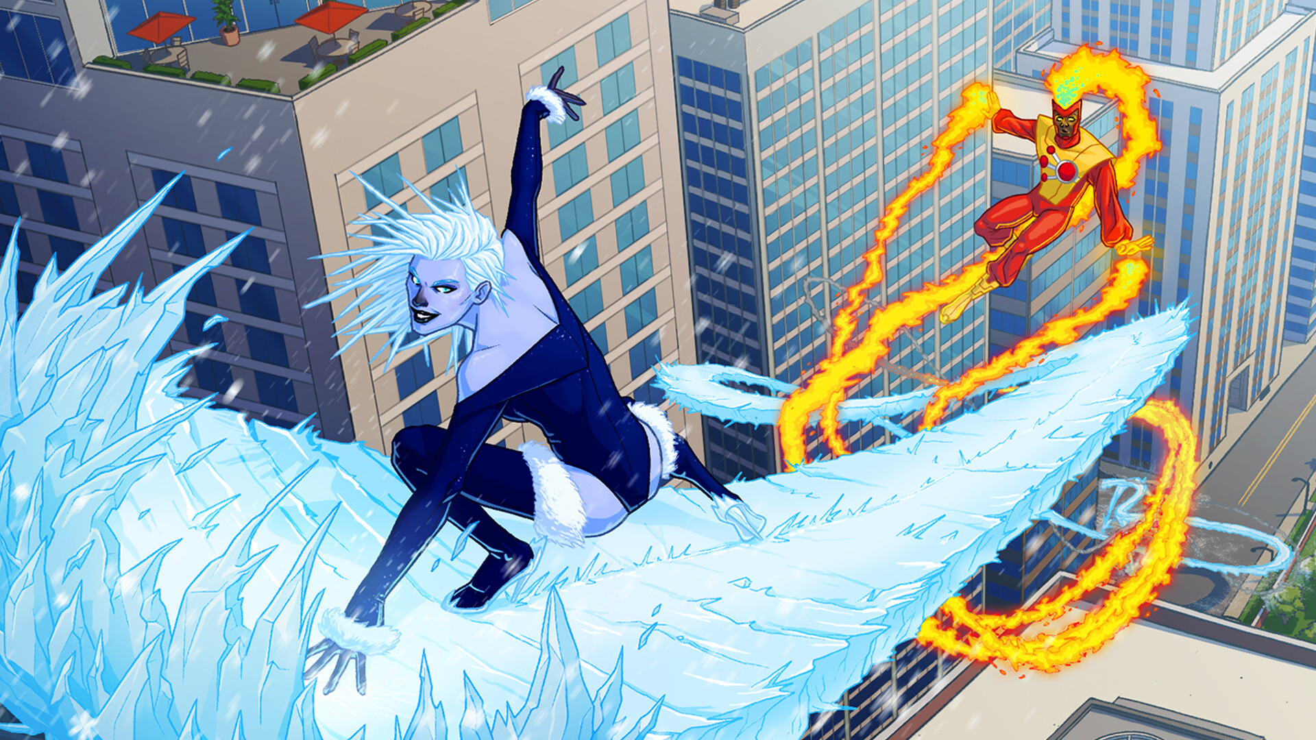 ArtStation - Firestorm vs Killer Frost