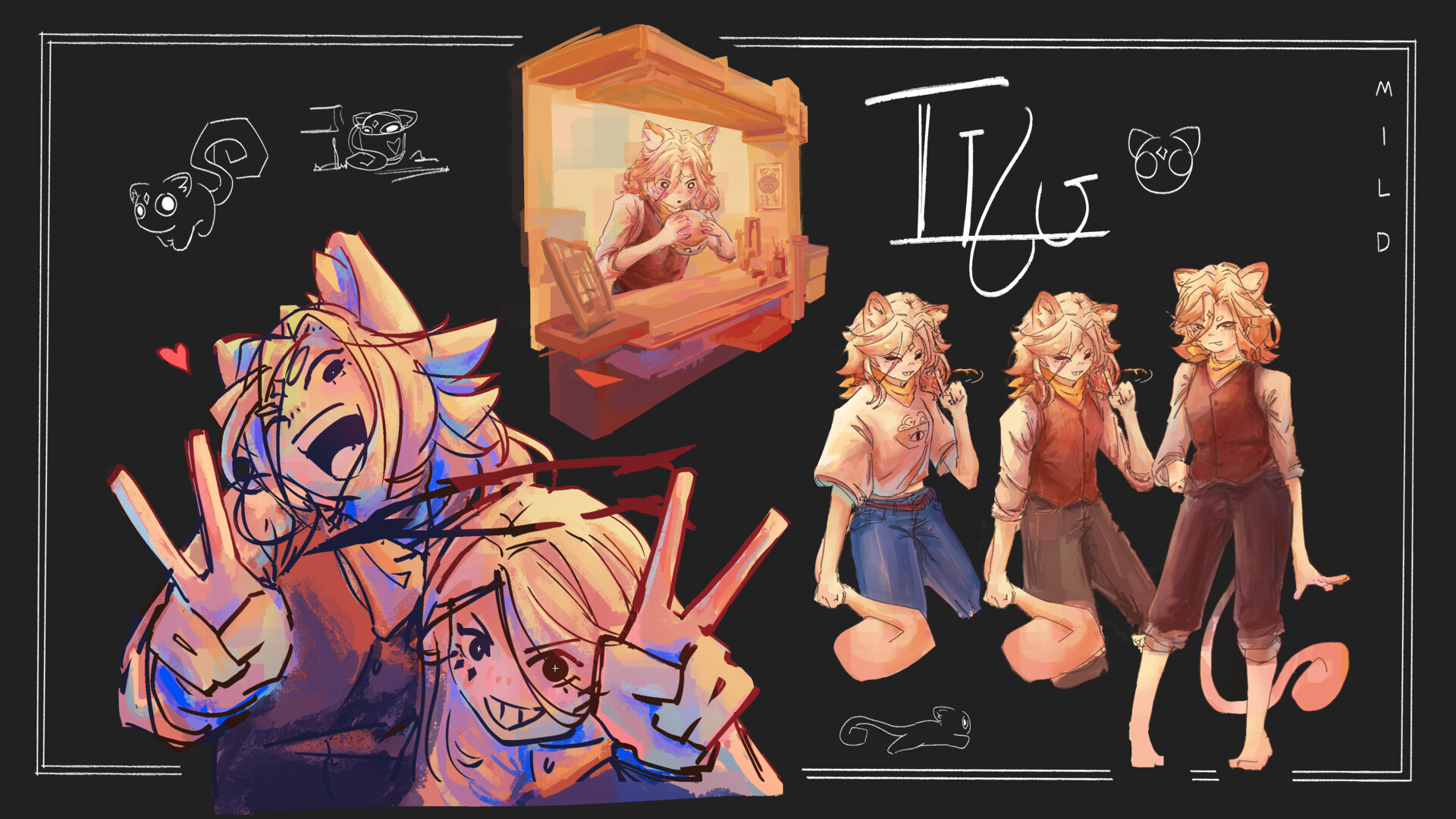 ArtStation - Chracter sheet - Tigu