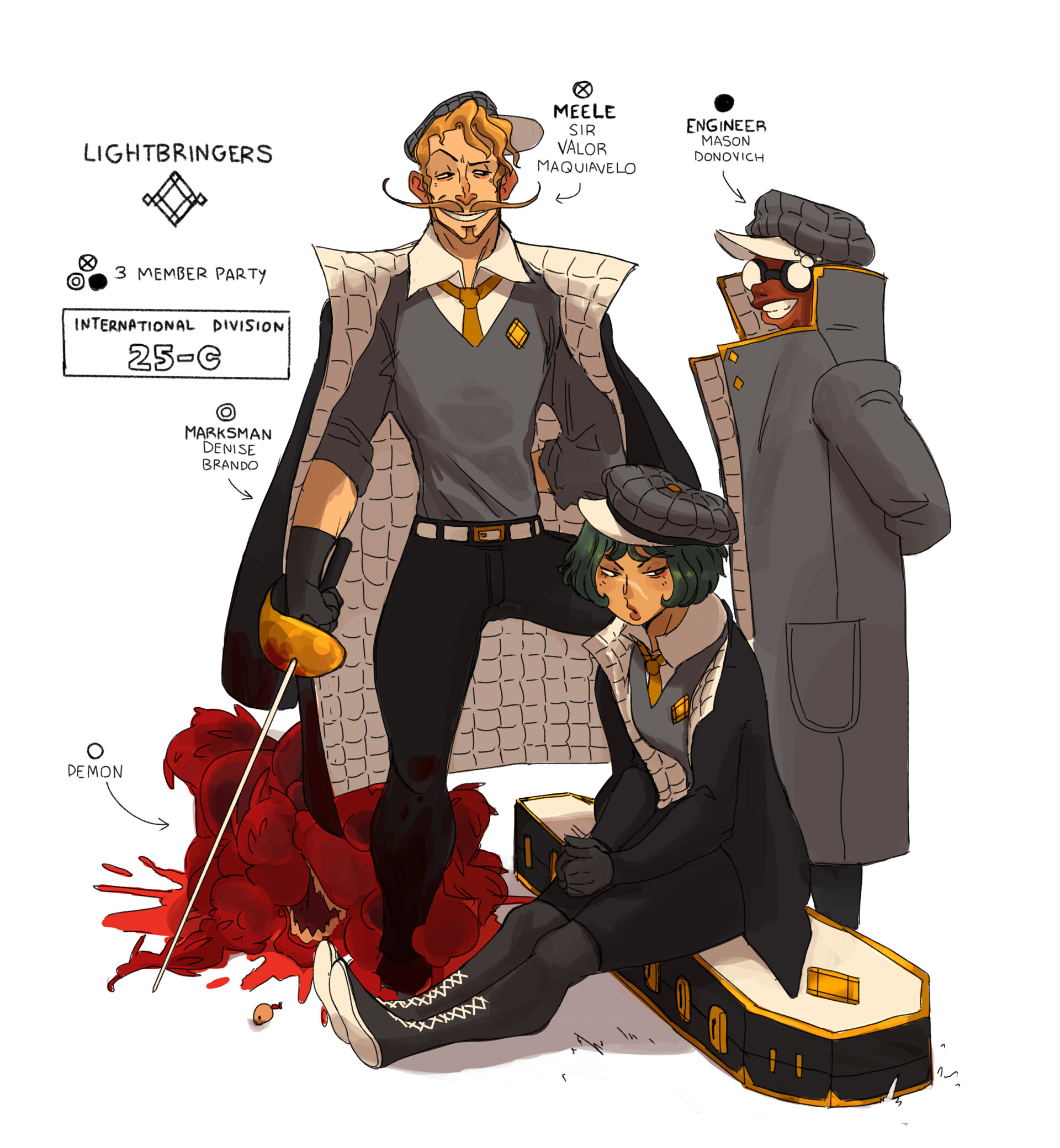 ArtStation - Lightbringers, the self-proclaimed "Protectors of Tomorrow"