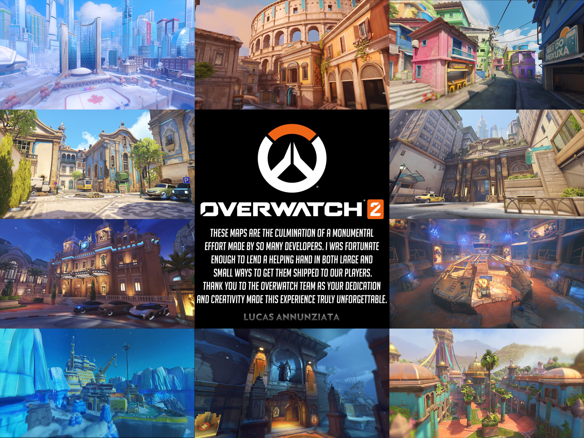 Lucas Annunziata - Professional 3D Environment Artist - Overwatch 2 Level Overview