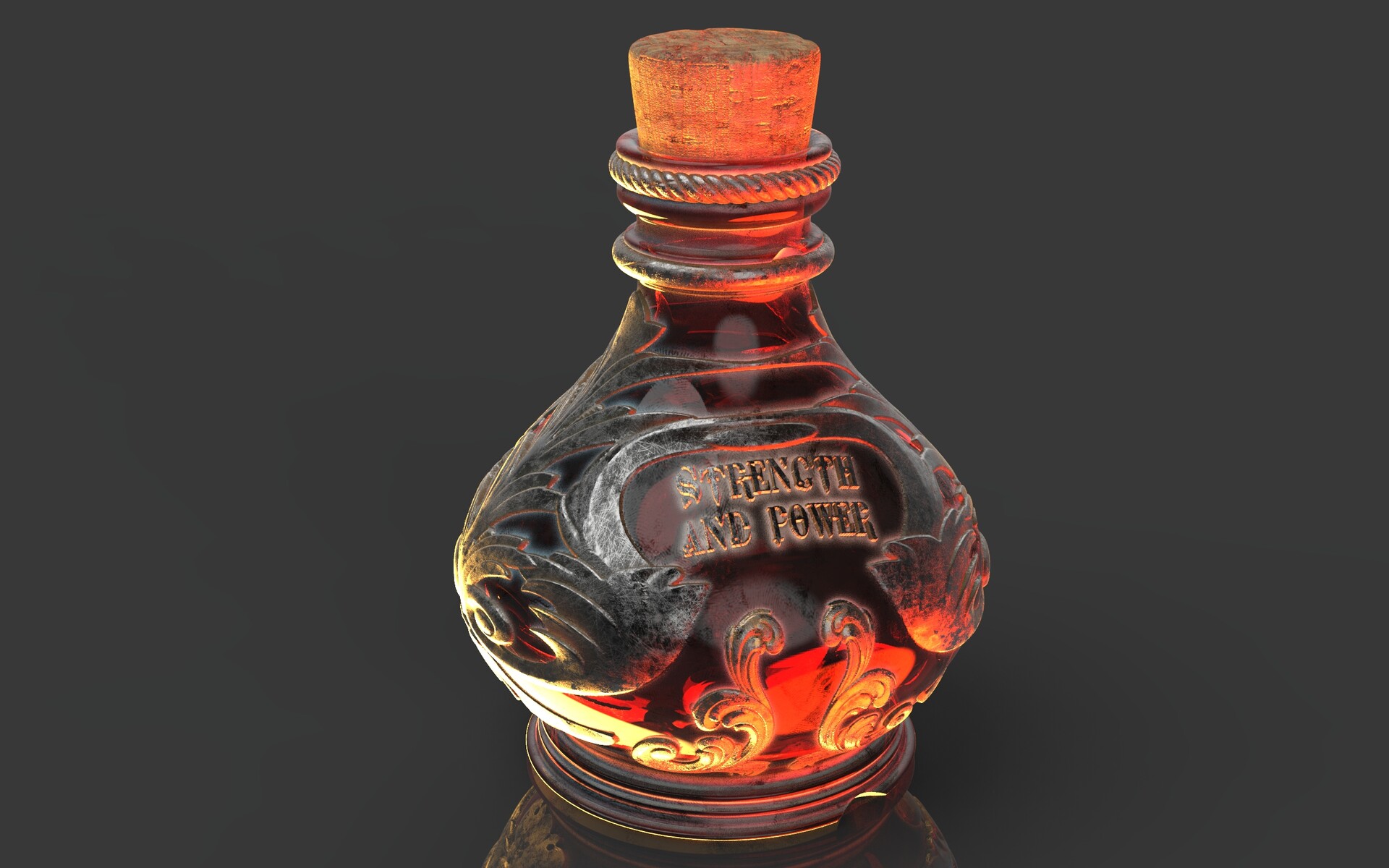 ArtStation - Magic bottle.