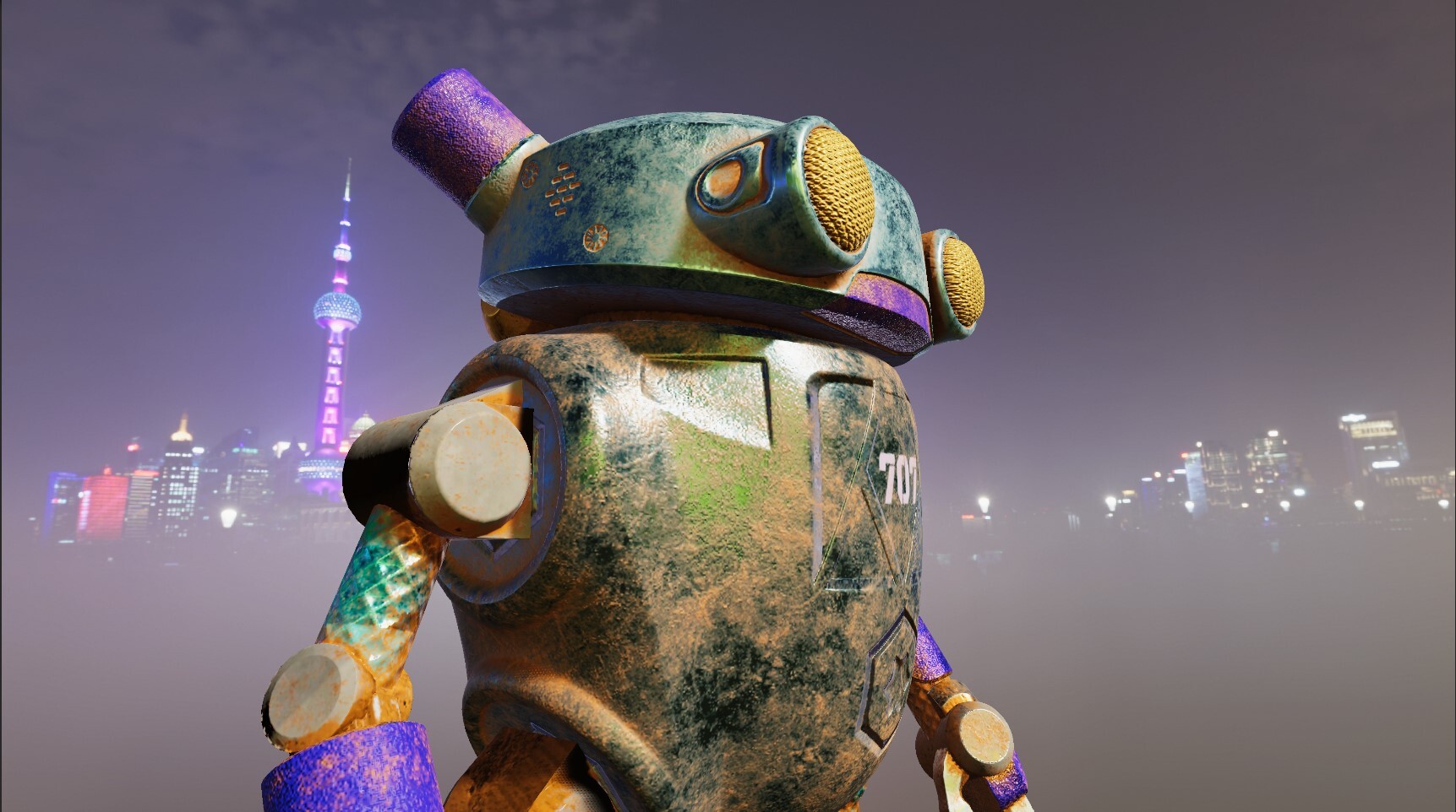 ArtStation - Eddie the Robot UV and Texturing Practice (2023)