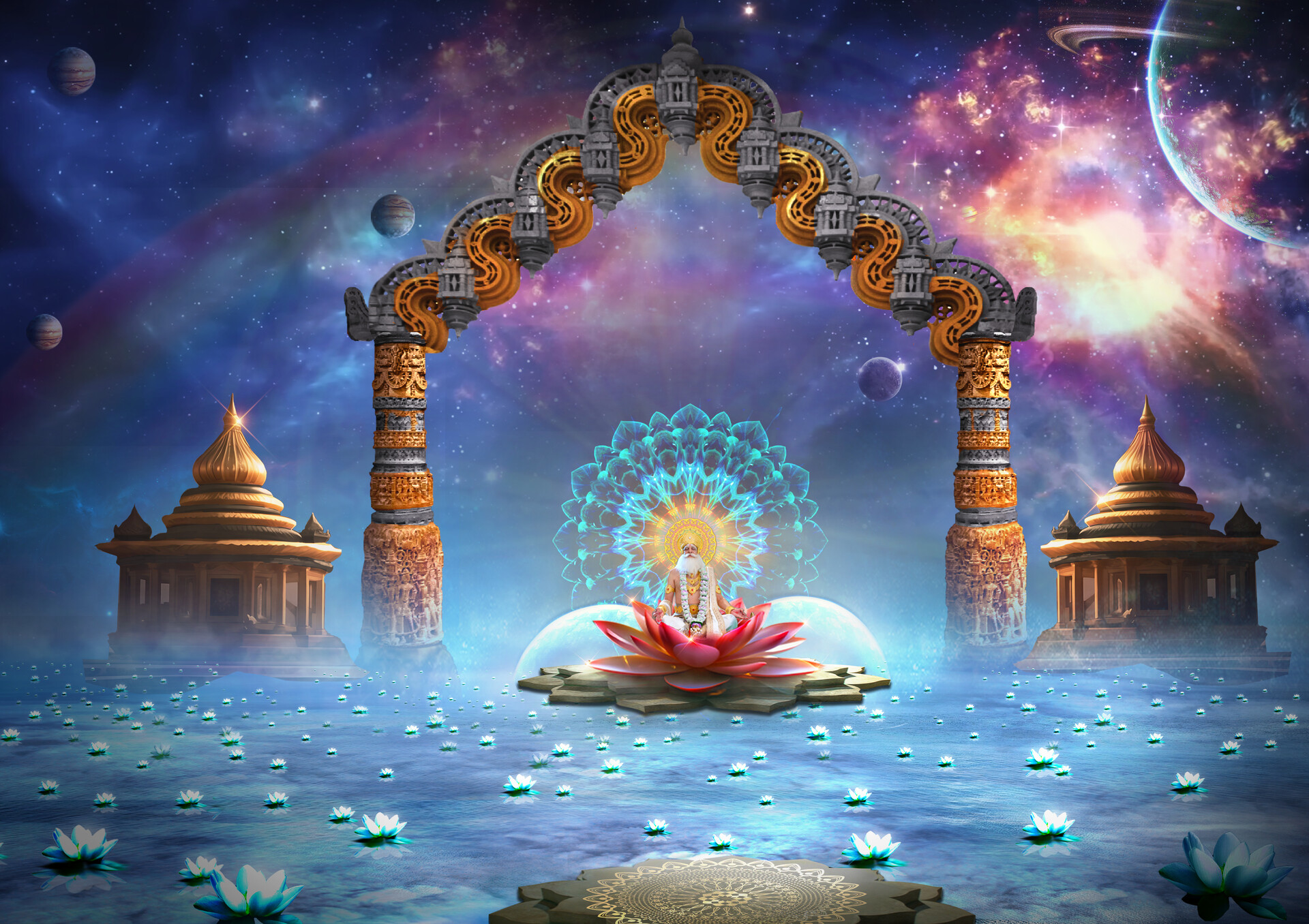 ArtStation - BRAHMA LOK CONCEPT