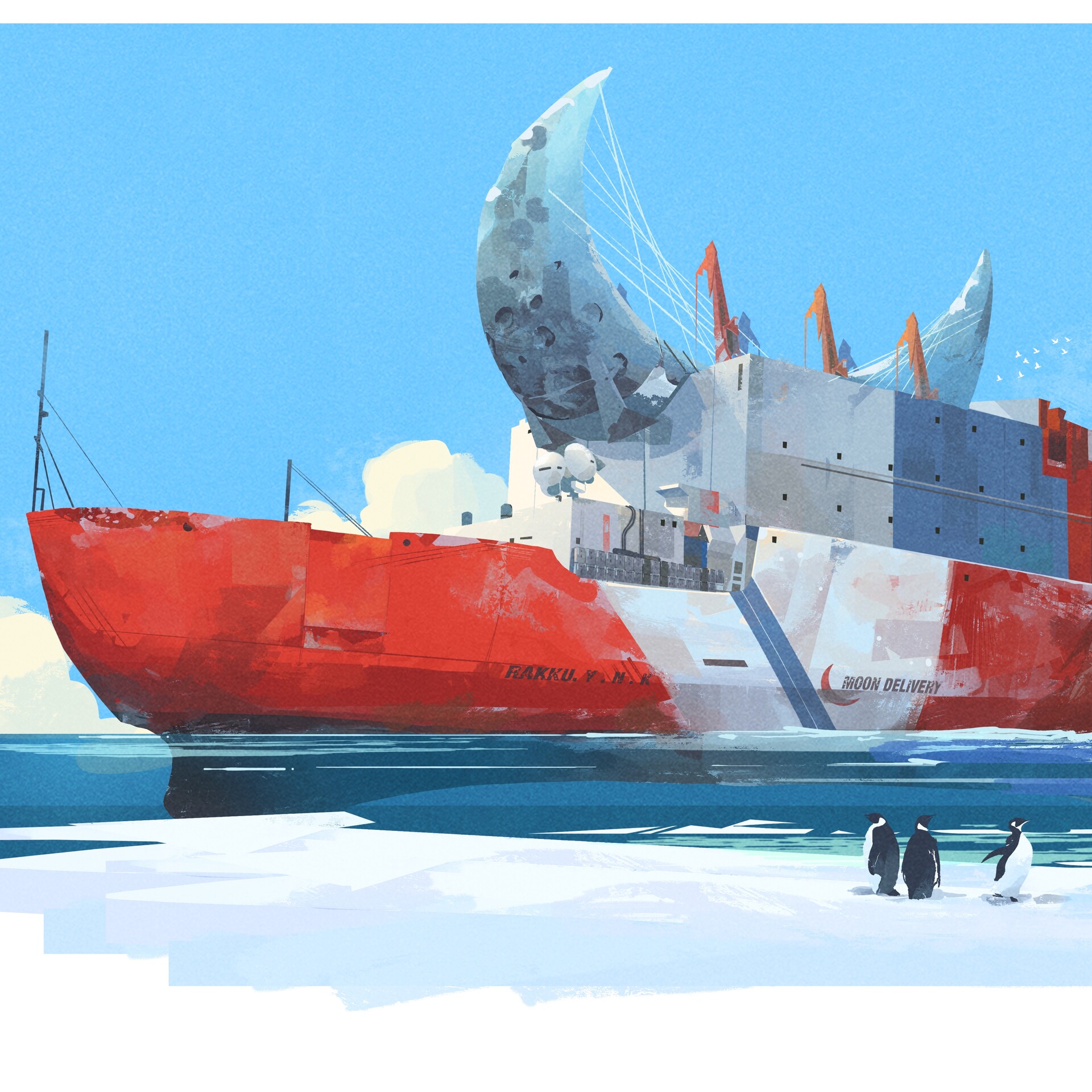 ArtStation - Moon delivery service