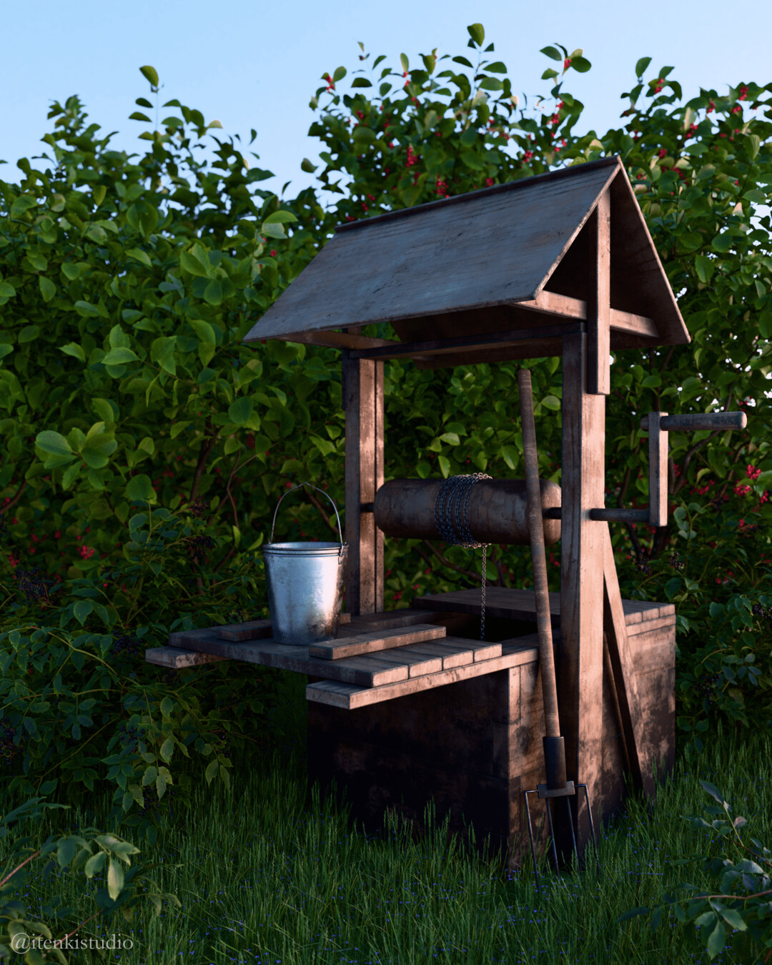 ArtStation - Village Well