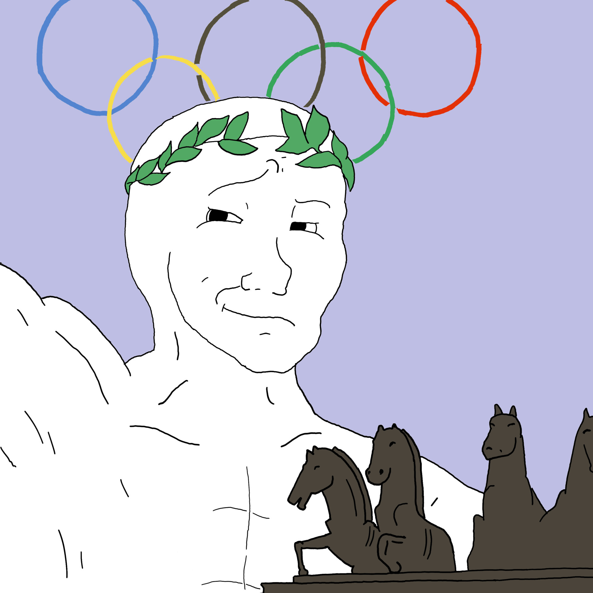 ArtStation - Wojak at the Olympics