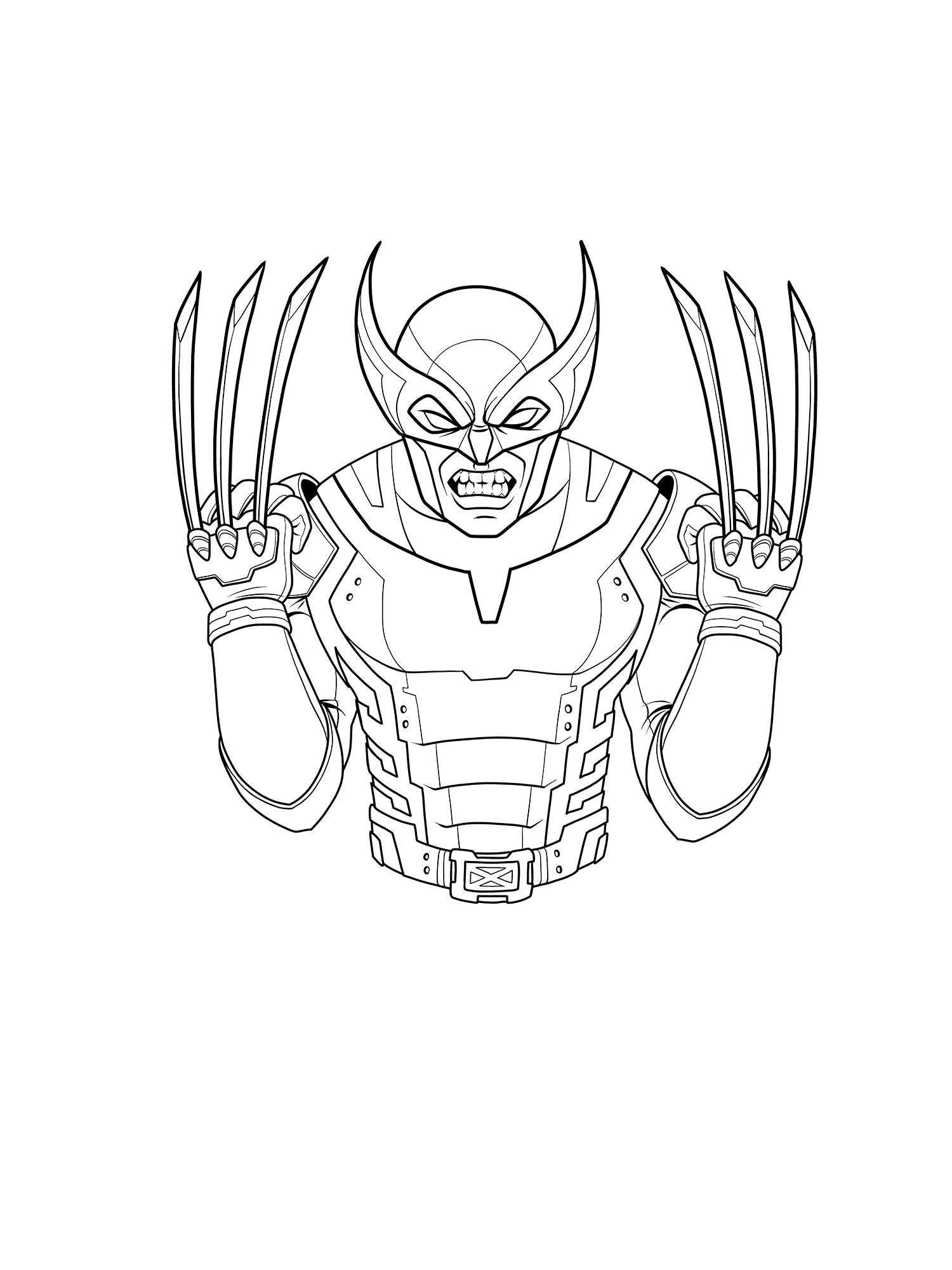 weapon x coloring pages