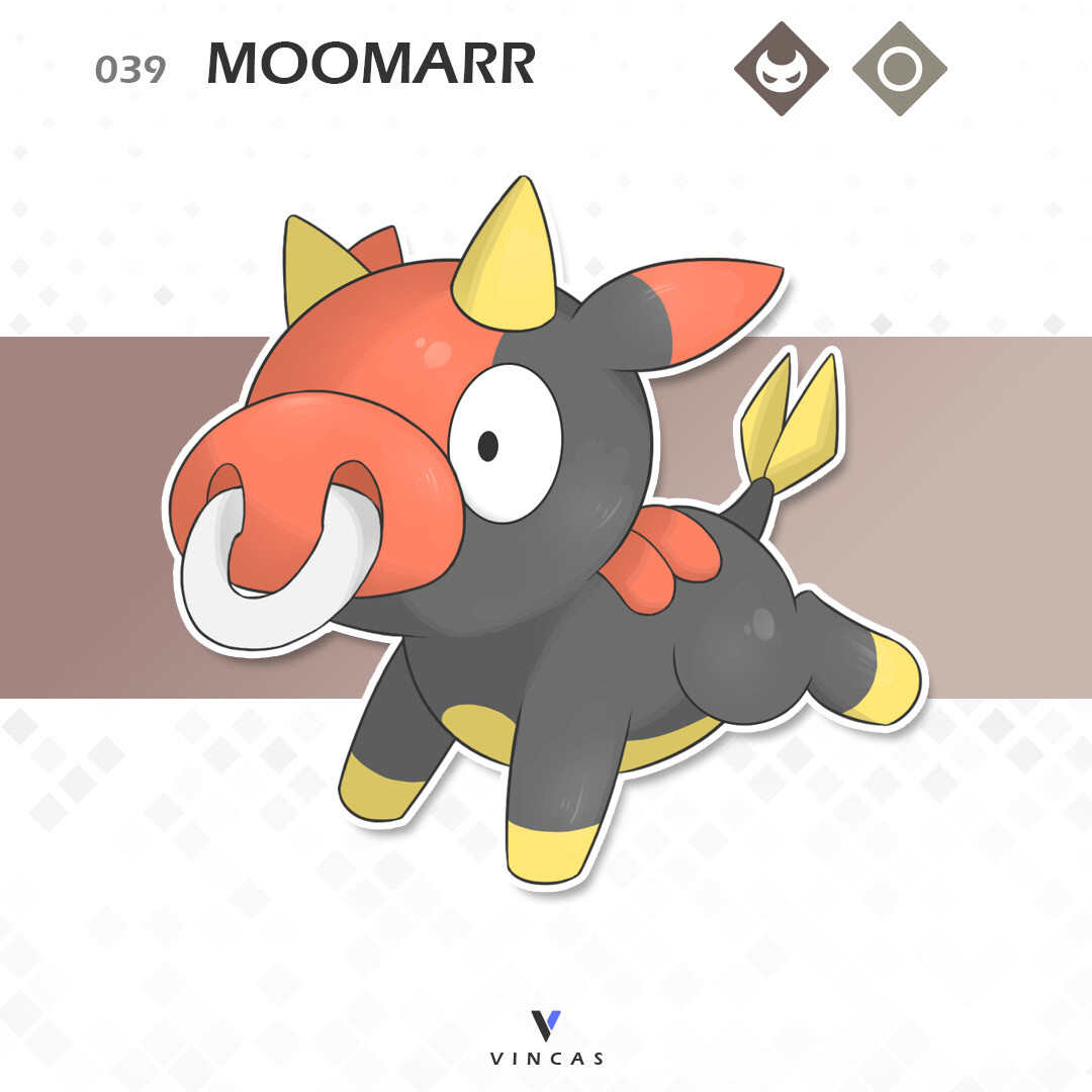 ArtStation - Fakemon 039 - MOOMARR