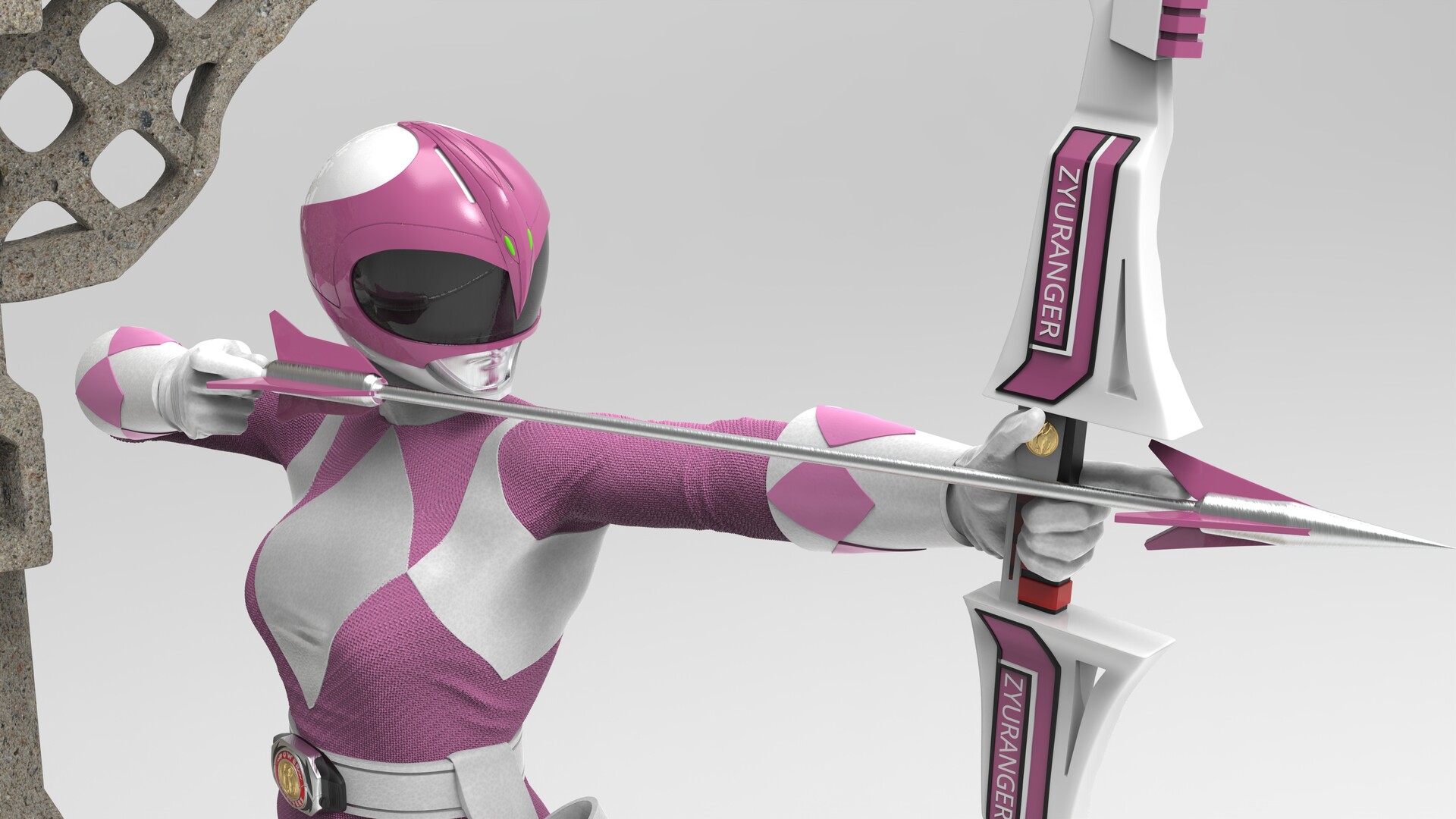 ArtStation - PINK RANGER (POWER RANGER) FANART