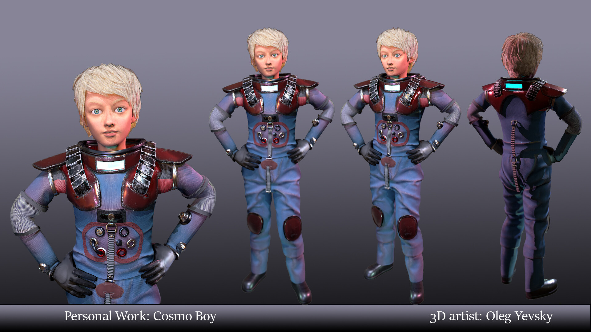 ArtStation - Character Design 3D Model - Cosmo Boy