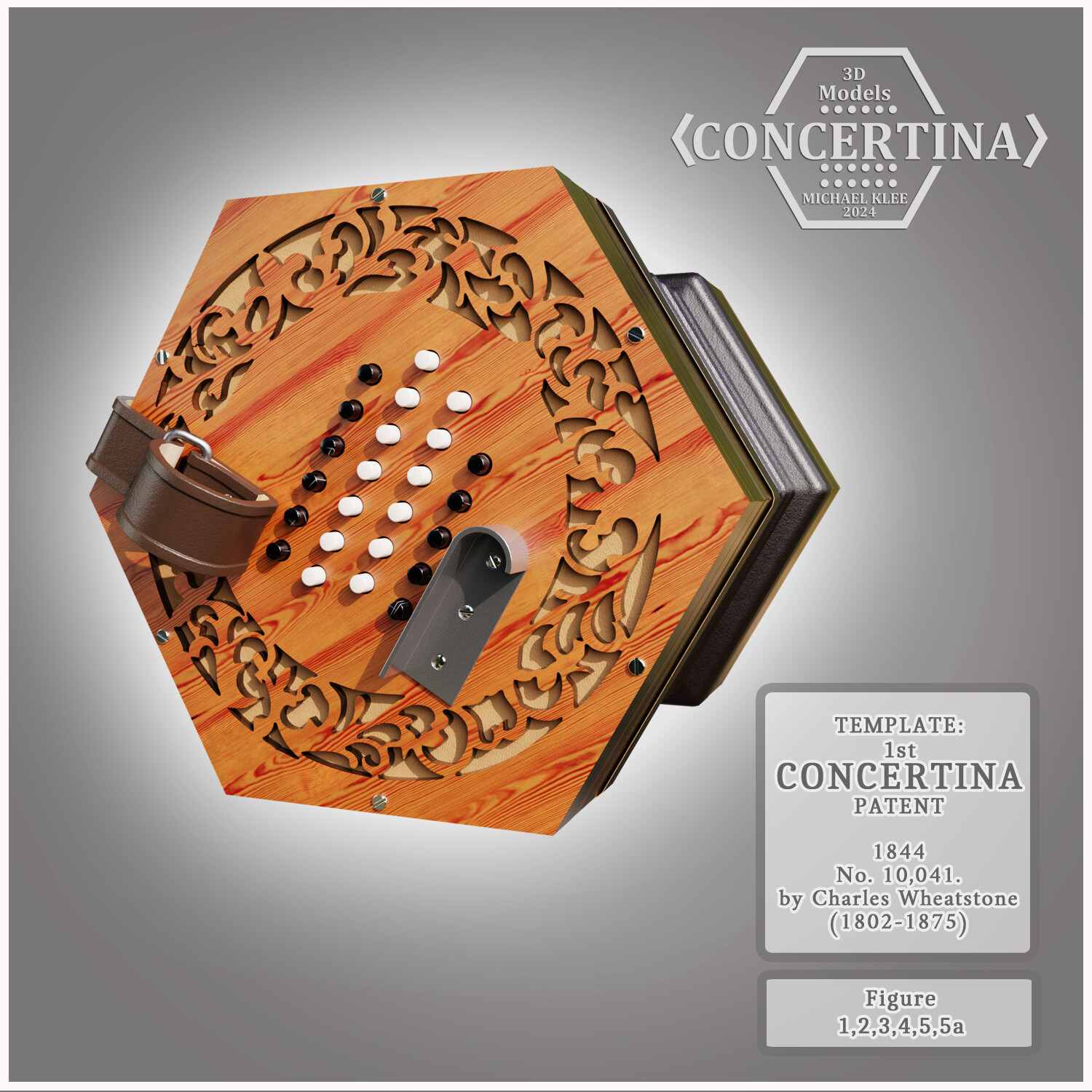 Michael Klee - Charles Wheatston - Concertina Patent 10,041 - 1844 ...