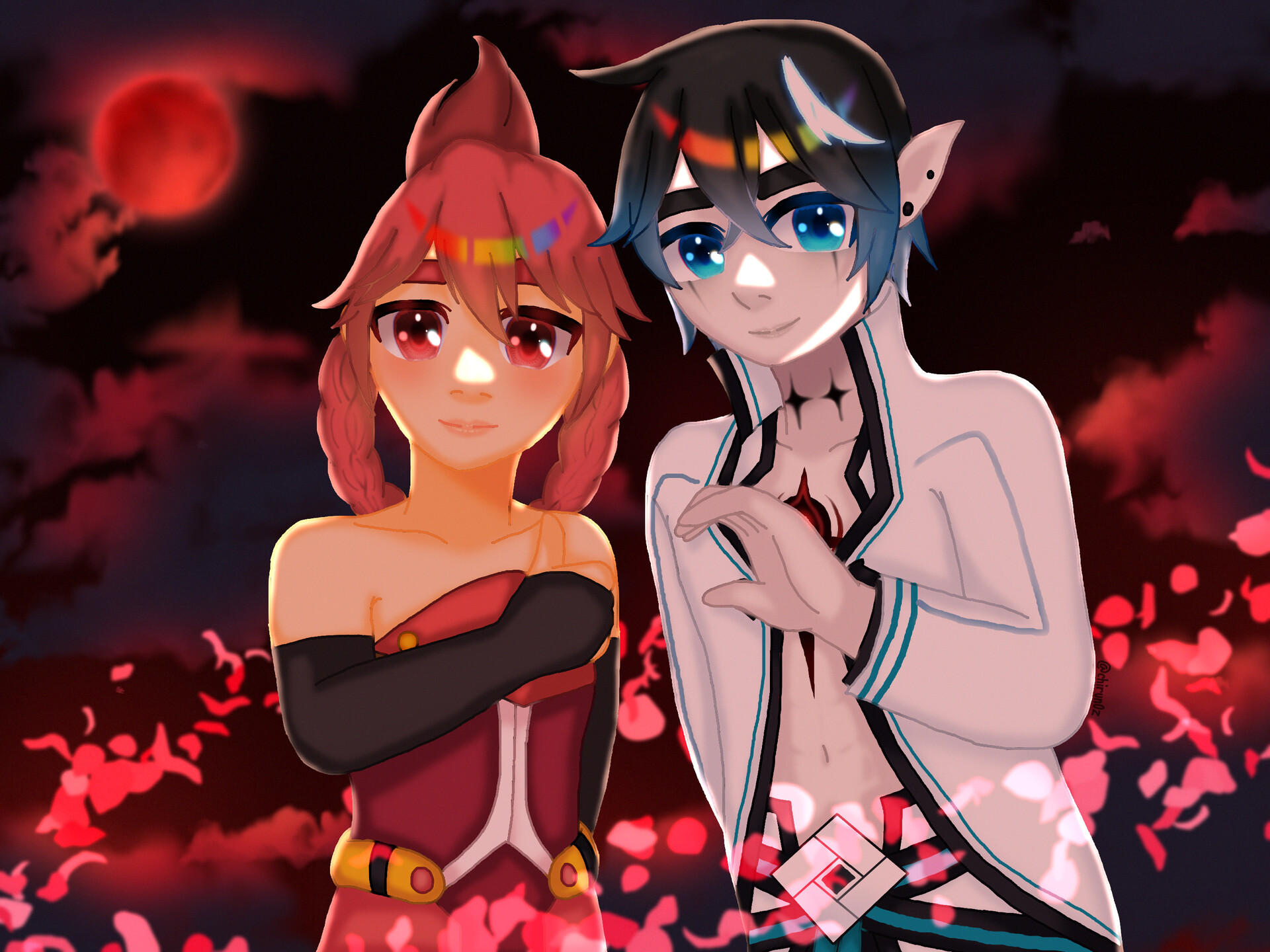 ArtStation - Rosas da Lua Sanguinária