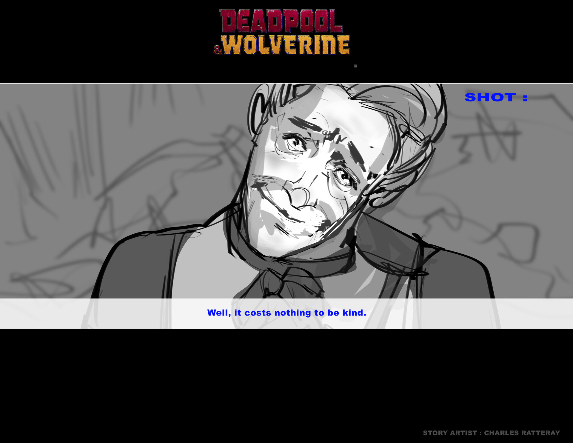 Charles Ratteray - DEADPOOL AND WOLVERINE - NICEPOOL - STORYBOARD ART - LFG