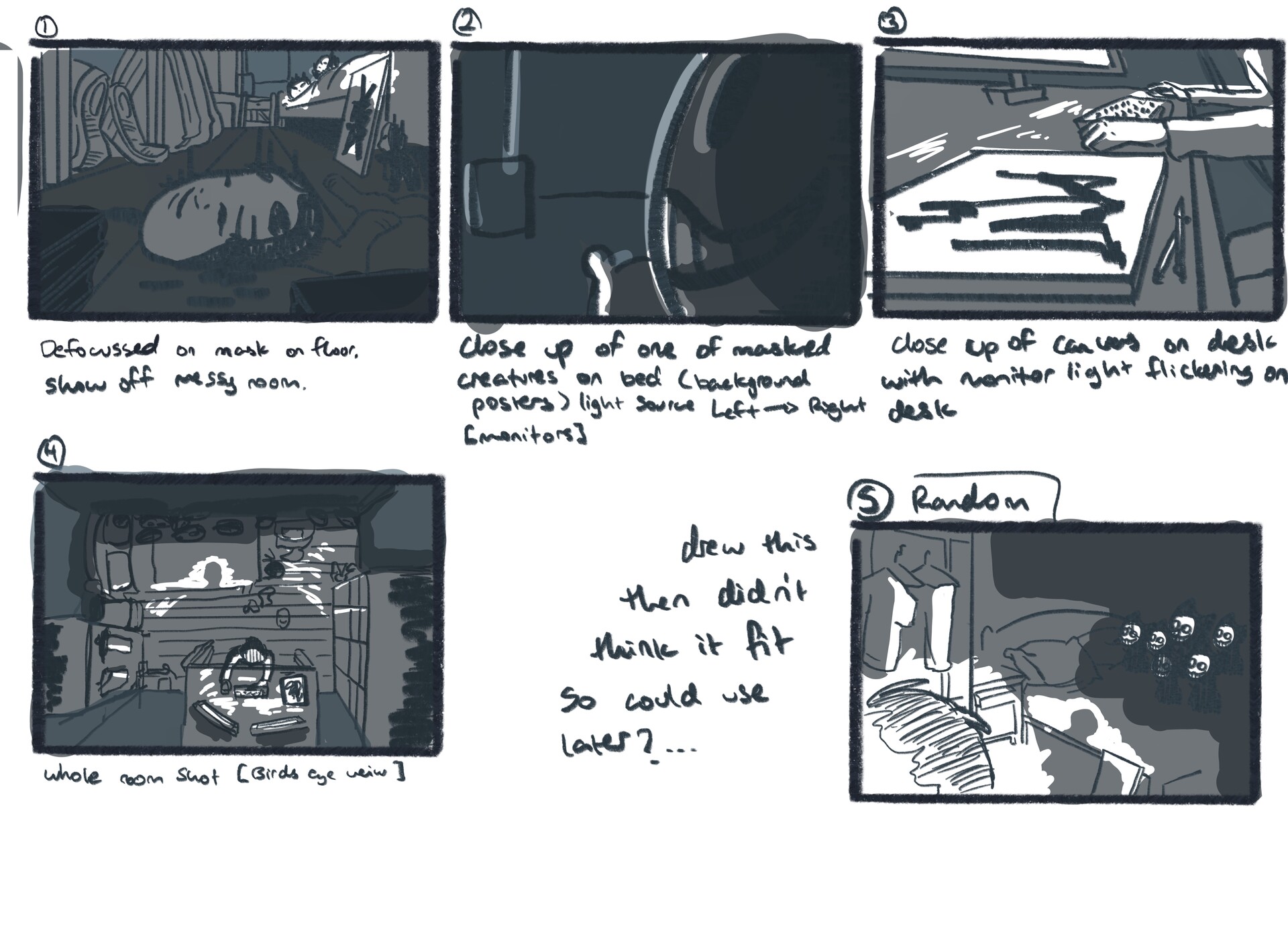 ArtStation - The Shut in (storyboard and design)