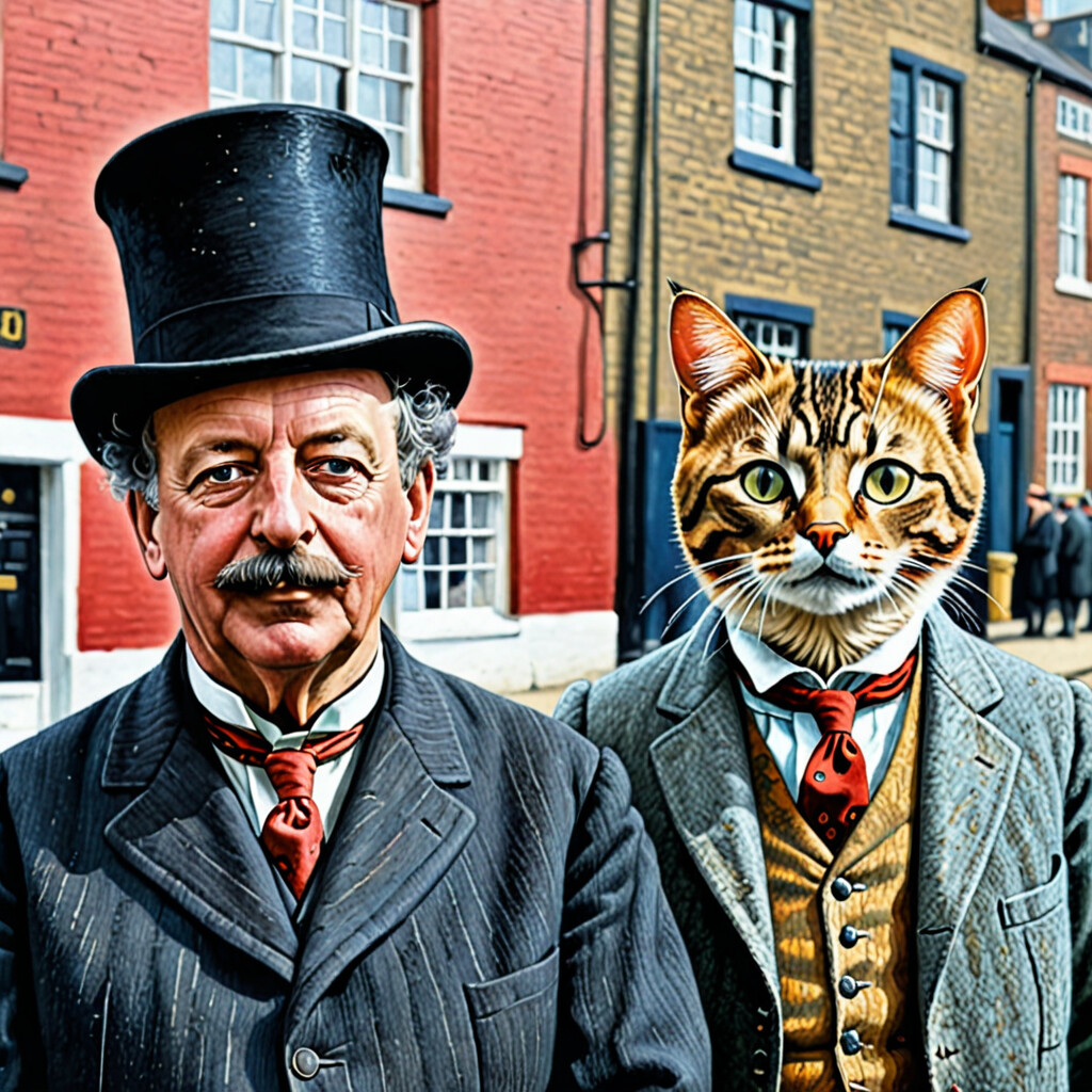 ArtStation - In the Style of L S Lowry and Louis Wain
