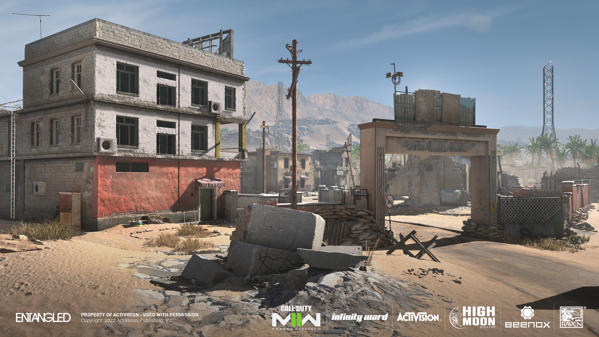ENTANGLED Studio - In-game Level Art for Call of Duty MW2