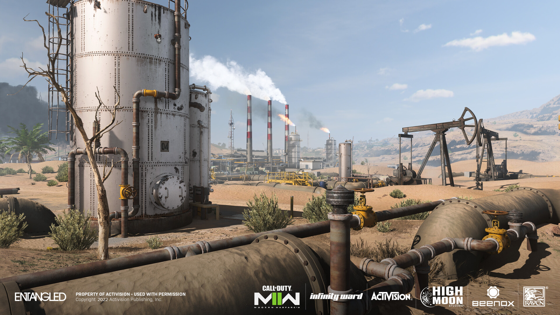 ENTANGLED Studio - In-game Level Art for Call of Duty MW2