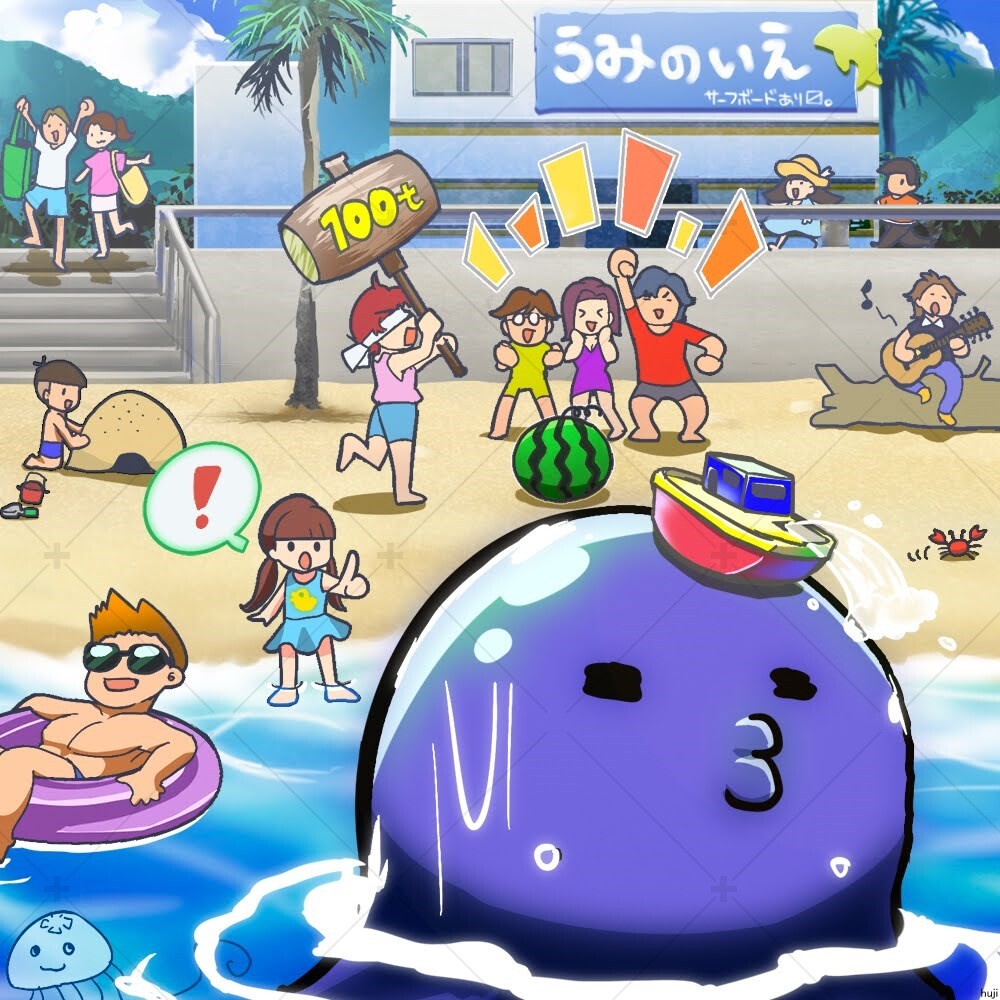 hujimiya - Mobile Game Illustration - Yo-Kai Umi-bozu (Japanese water ...