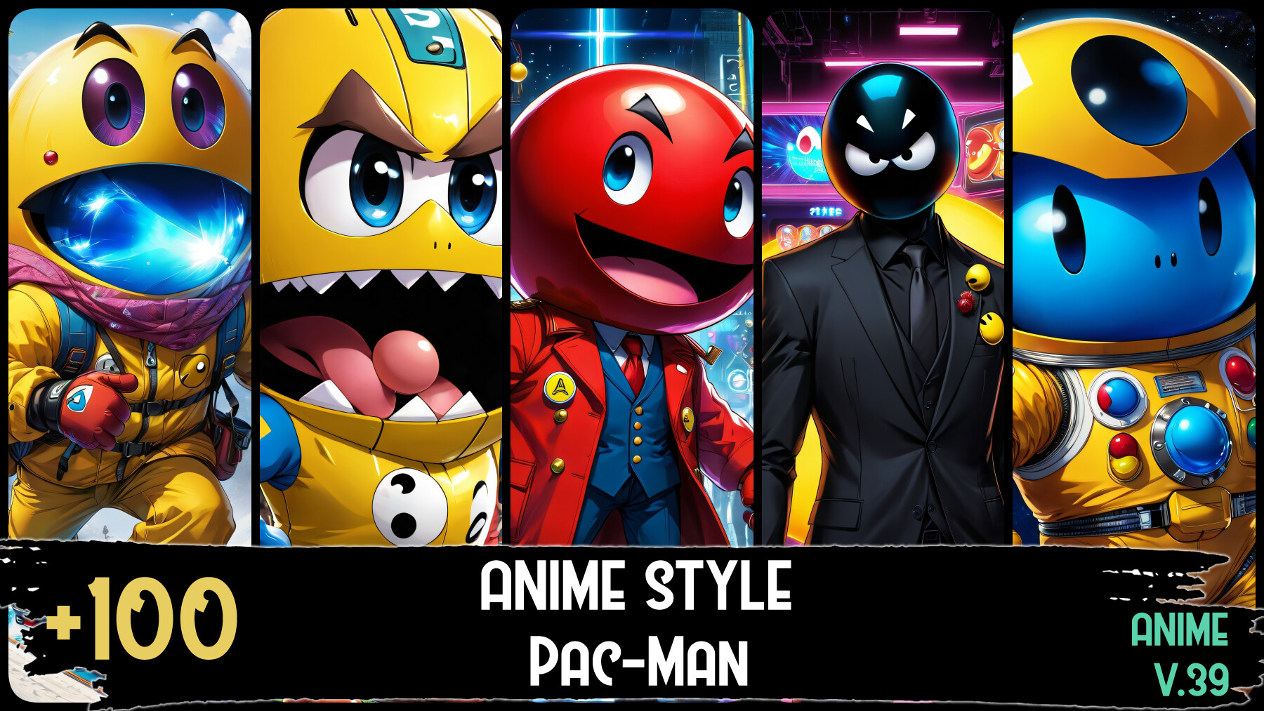 ArtStation - 100 Pac-Man | 4K Resolution | Anime Style V.39