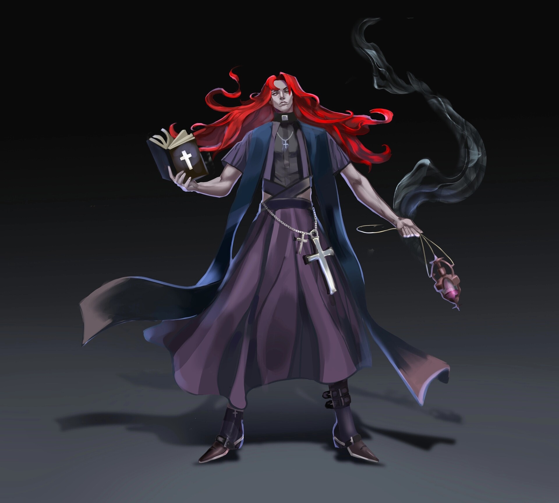 ArtStation - Priest and the fallen Angel.