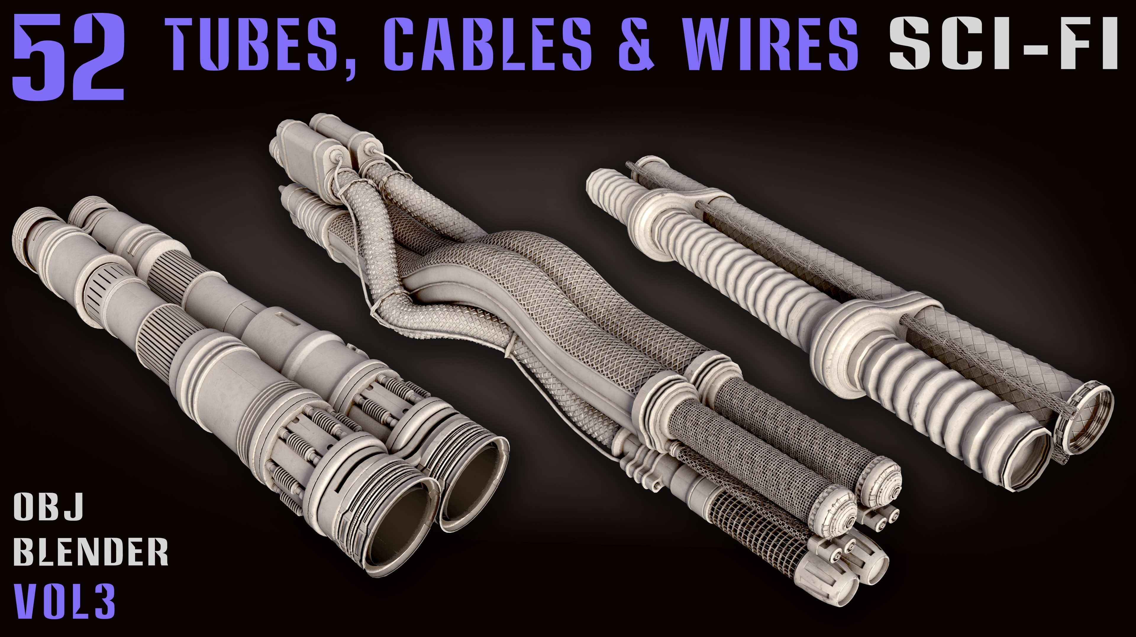 Mona Ghafourian - 52 Sci-Fi Tubes, Cables & Wires - Vol. 3