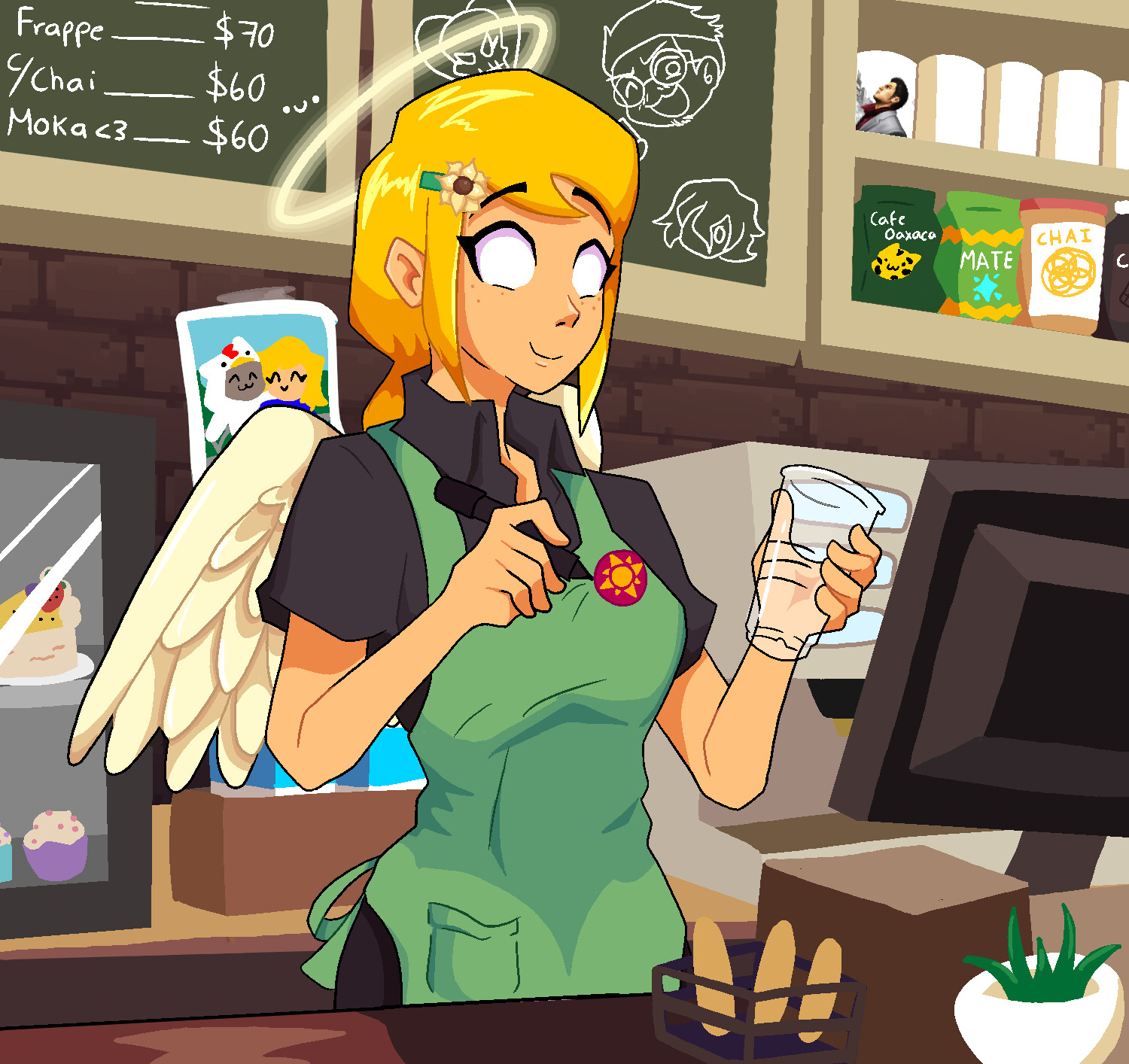 ArtStation - Oc in a "Coffee talk" style