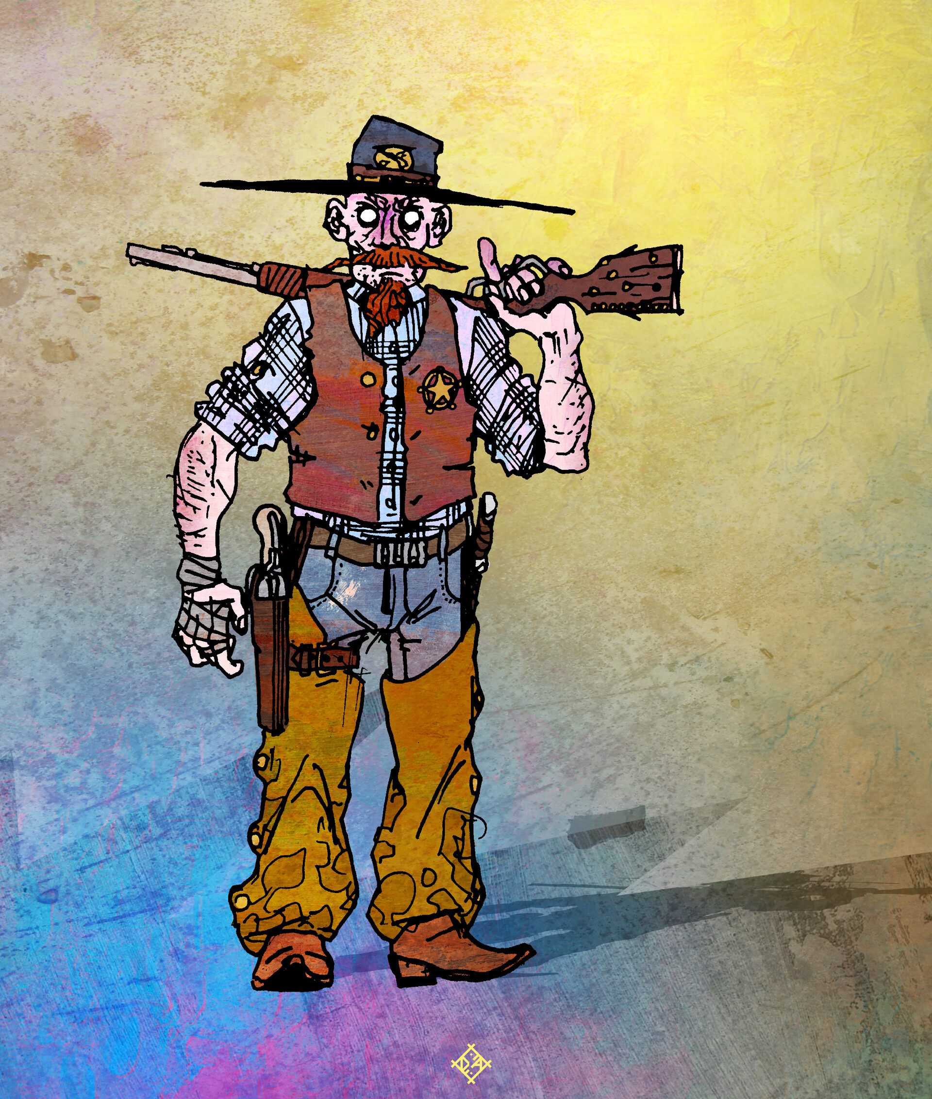 ArtStation - Texas Paladin (DnD-rednecks)