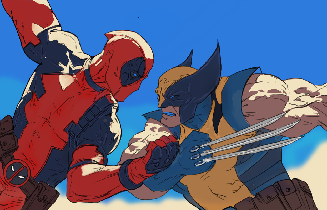 ArtStation - Deadpool Vs Wolverine