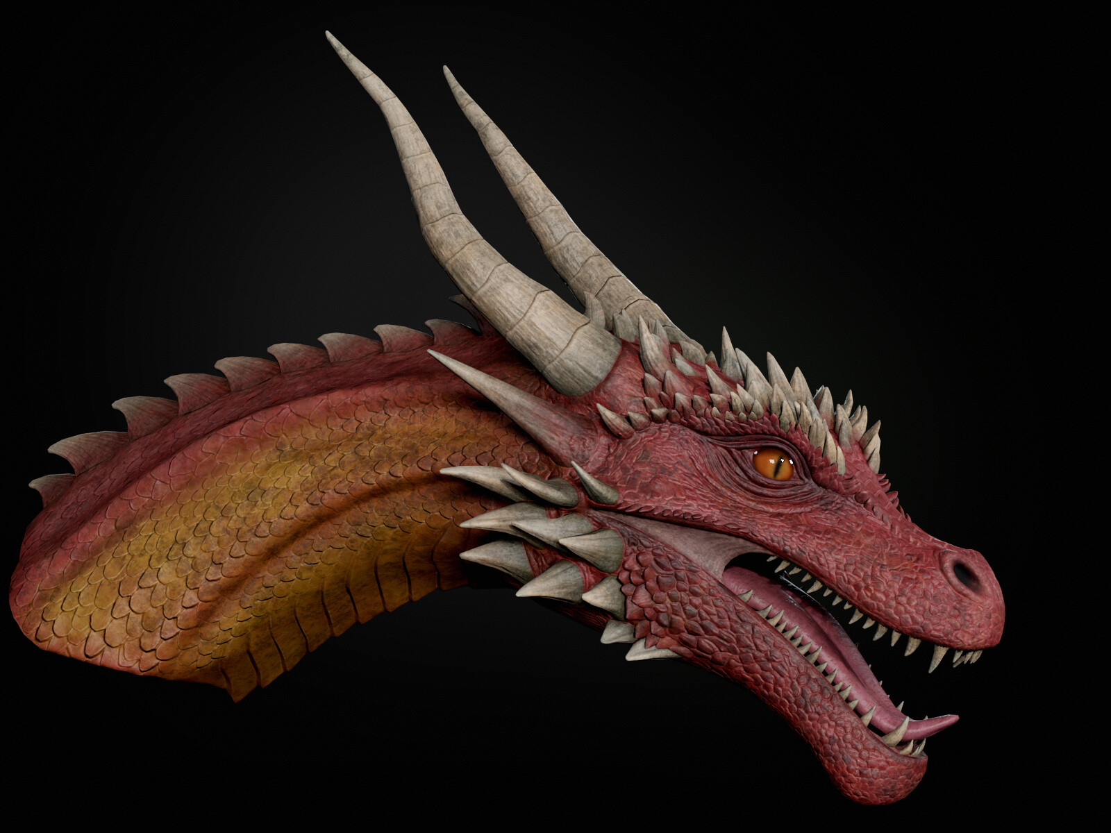 ArtStation - Dragon Head(Real-Time)