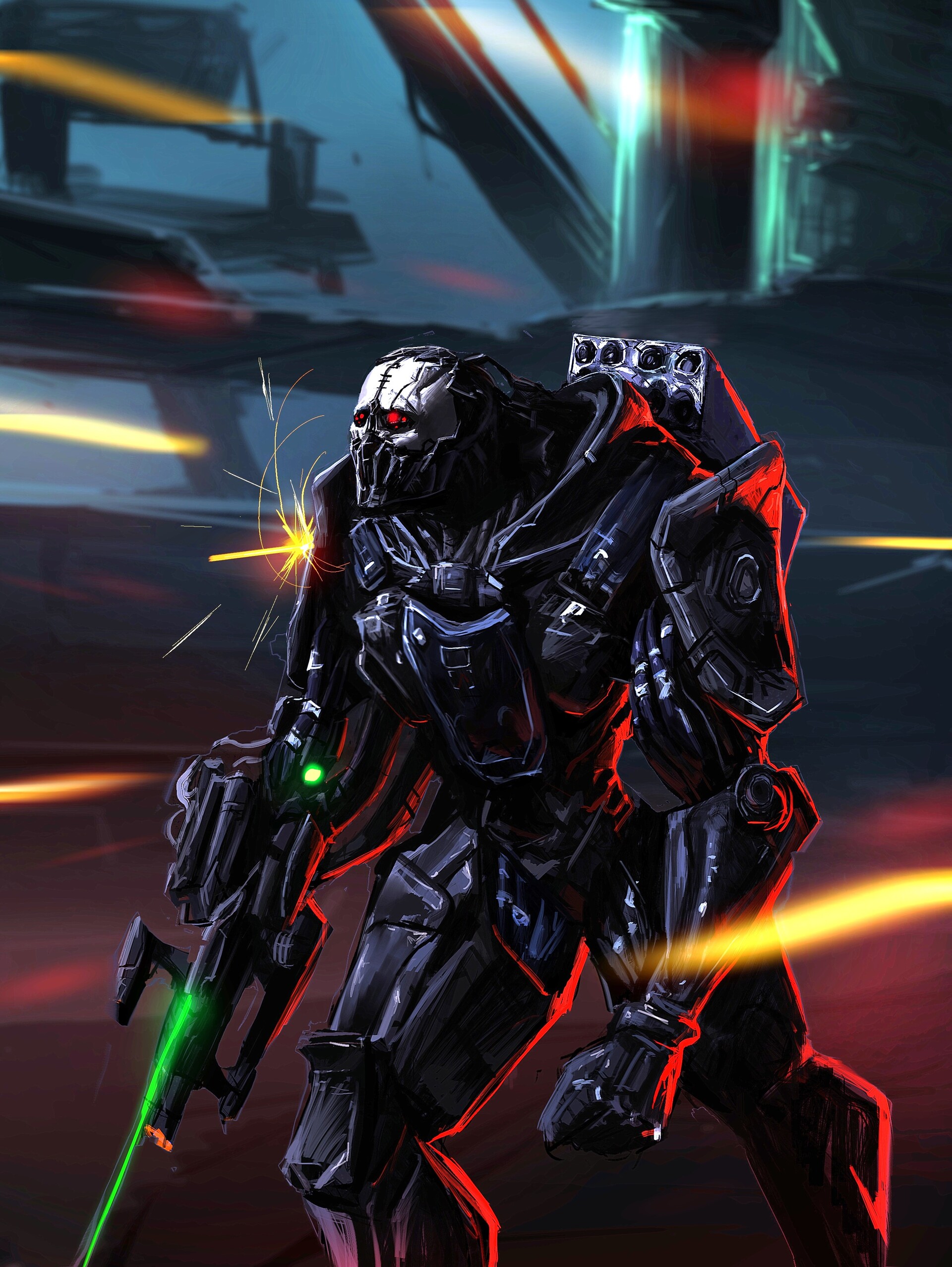 ArtStation - Adam smasher : gun arm concept