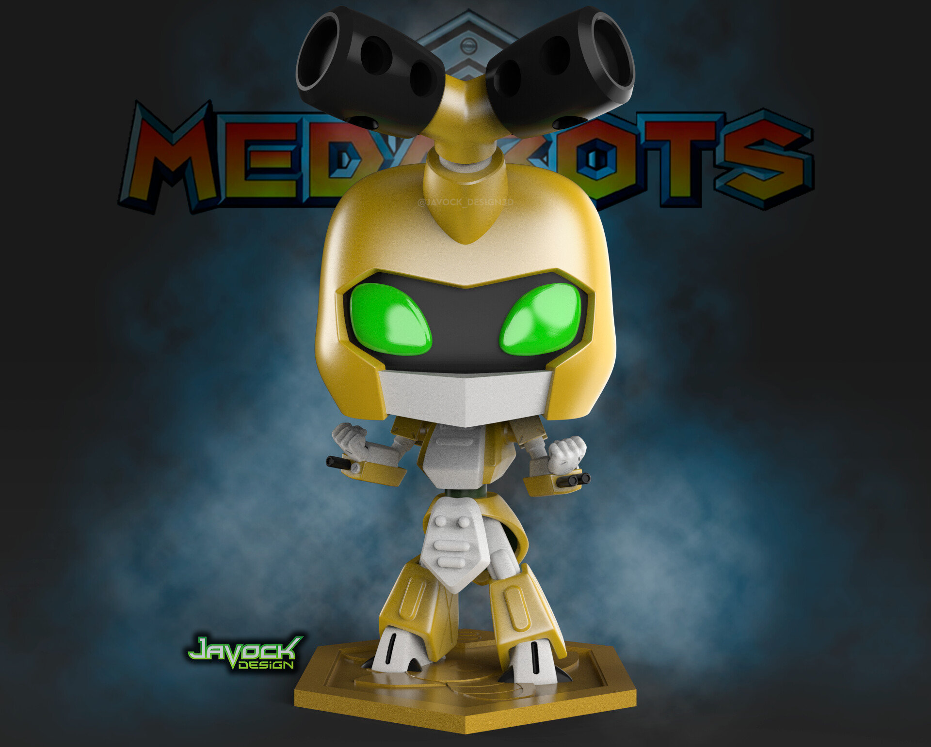 ArtStation - Metabee - Medabots Funko Pop Custom