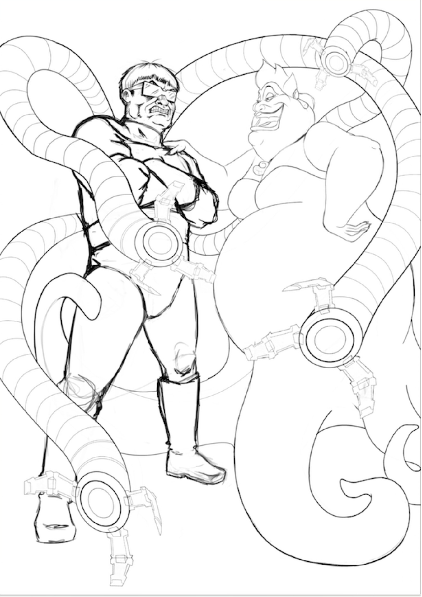 dr octopus coloring pages
