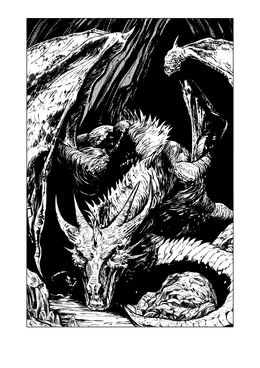 ArtStation - Sleeping dragon