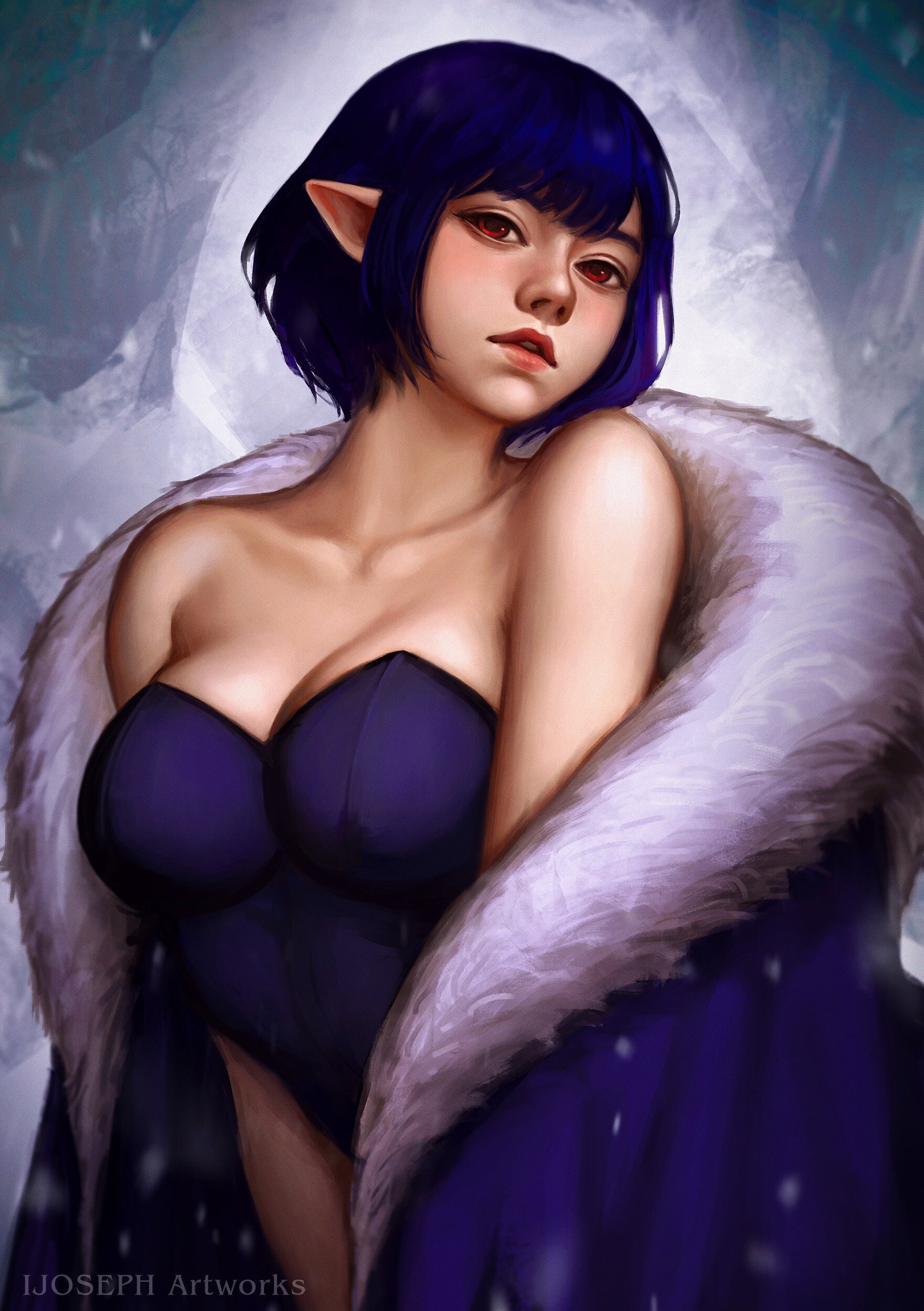 ArtStation - Snow Elf Lyriell