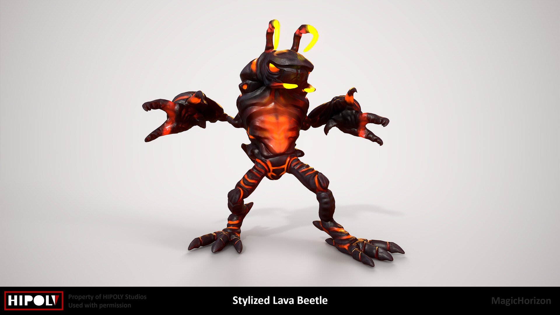 MagicHorizon - Stylized Lava Beetle (Hipoly Studios)