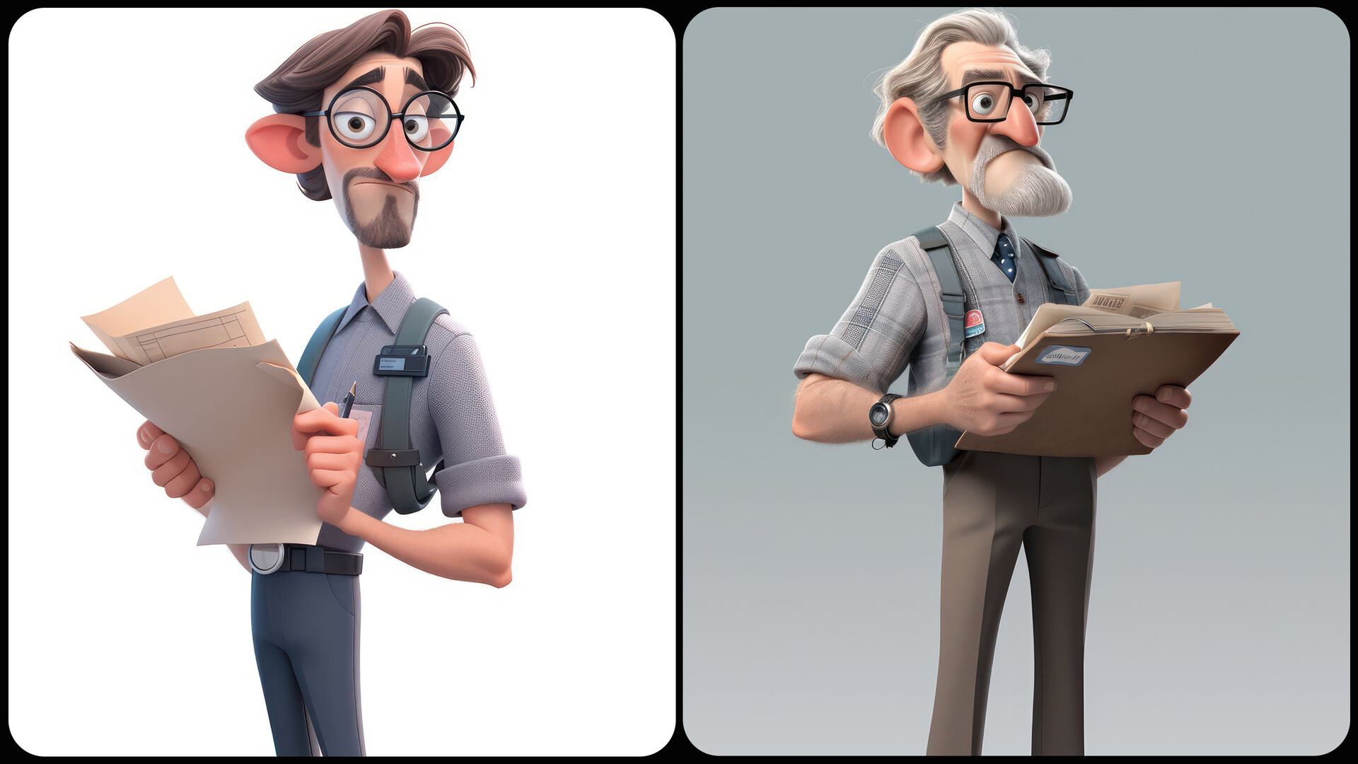 Ferial Studio - 🔹220 Reporter - Stylized Character Reference Image Pack ...