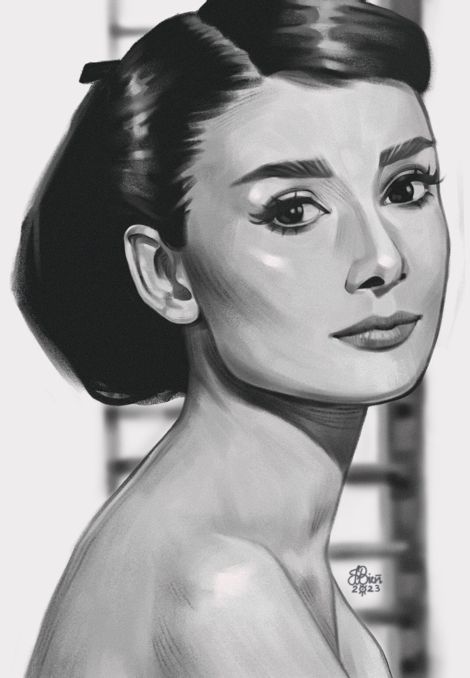 ArtStation - A bit cartoonish Audrey