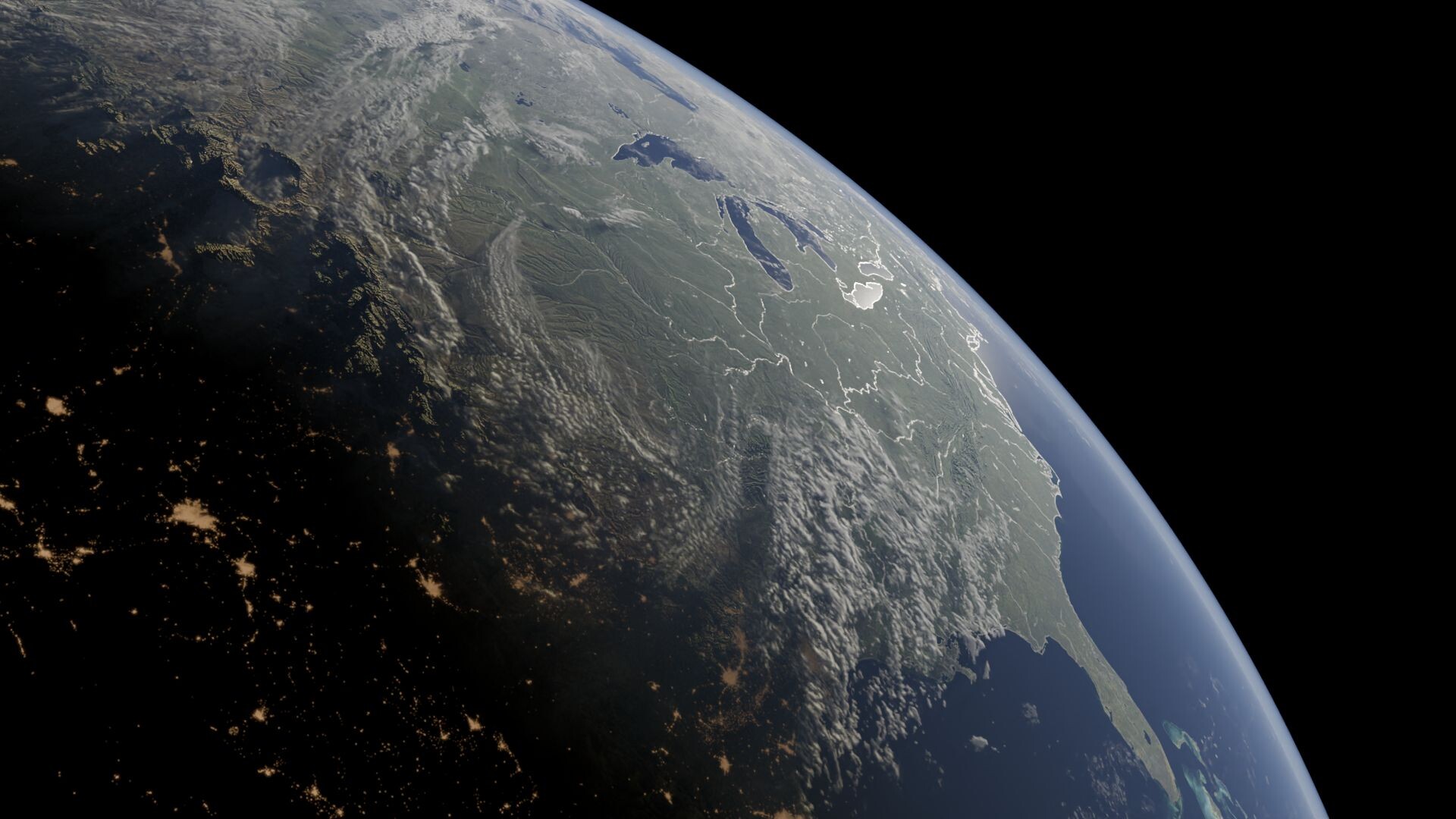 ArtStation - Earth 3D, Animation and Render