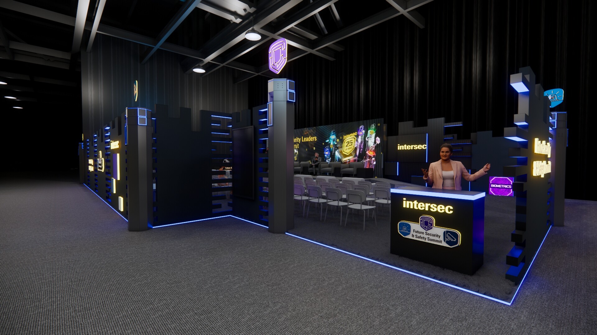 ArtStation - 3D Exhibition Stand Design for Intersec Security Leaders ...