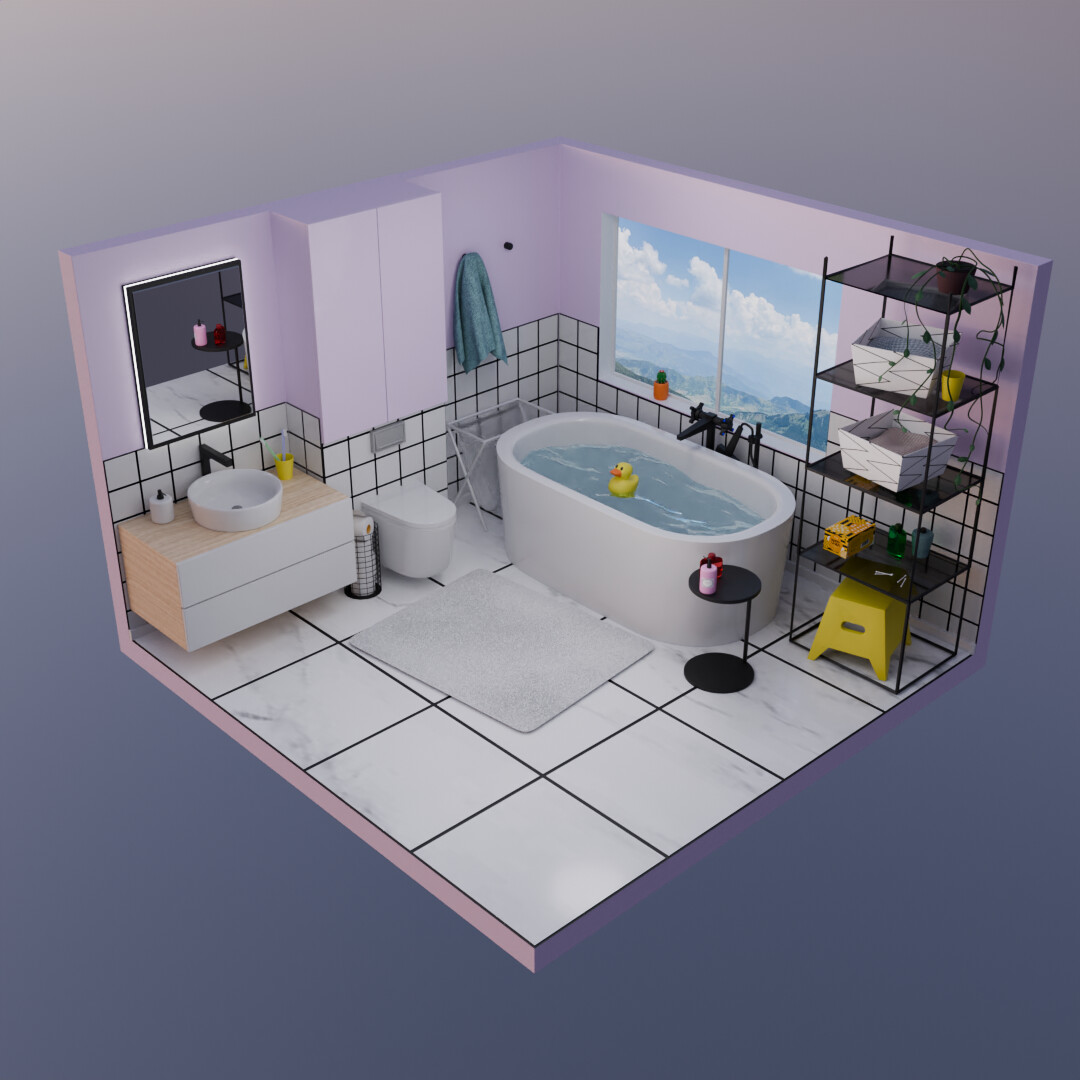 ArtStation - bathroom