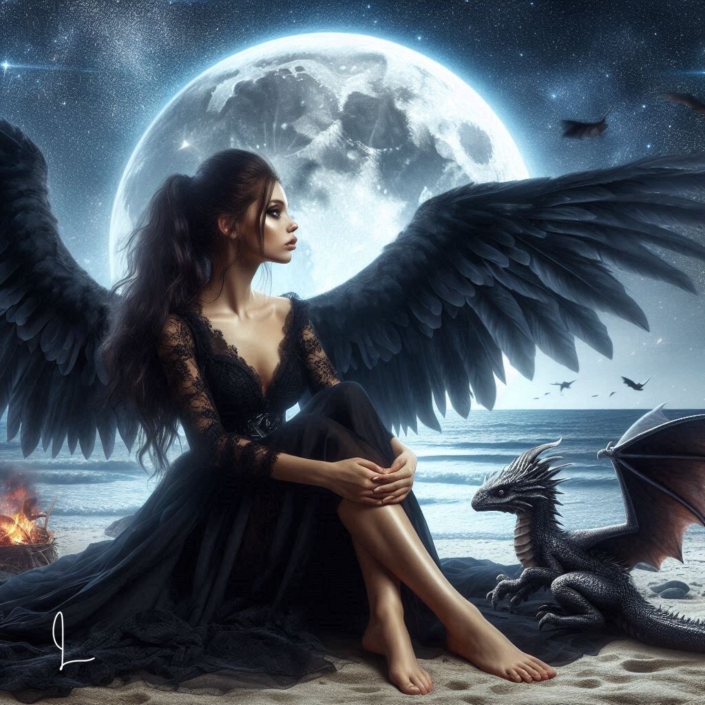 ArtStation - Angels and baby dragons