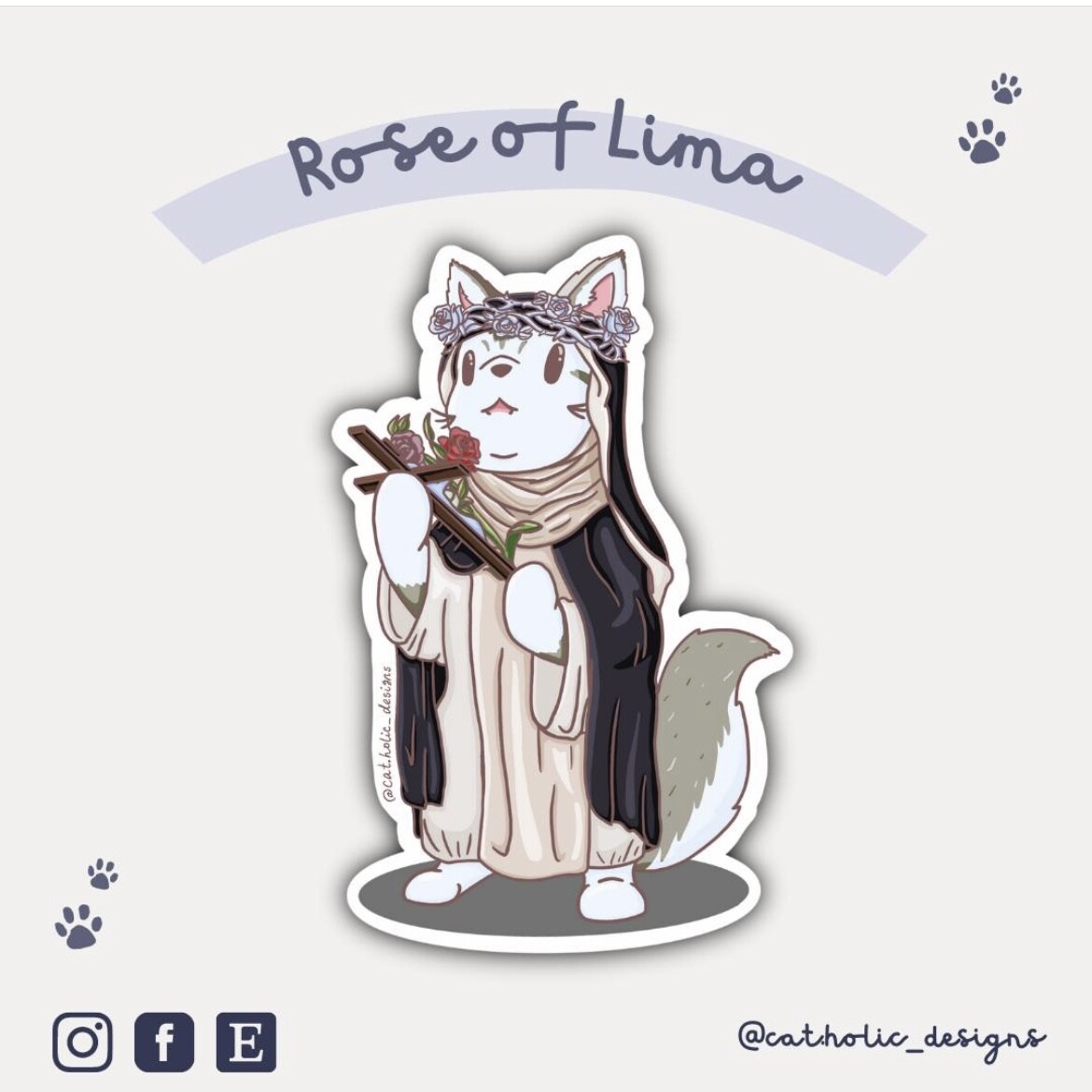 ArtStation - Saint Rose of Lima - Cat-holic Designs